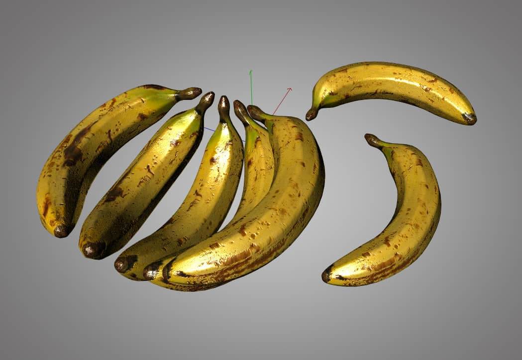 Banana - 3D Model by 3dstudio