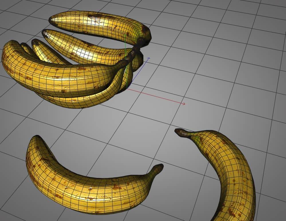 Banana - 3D Model by 3dstudio