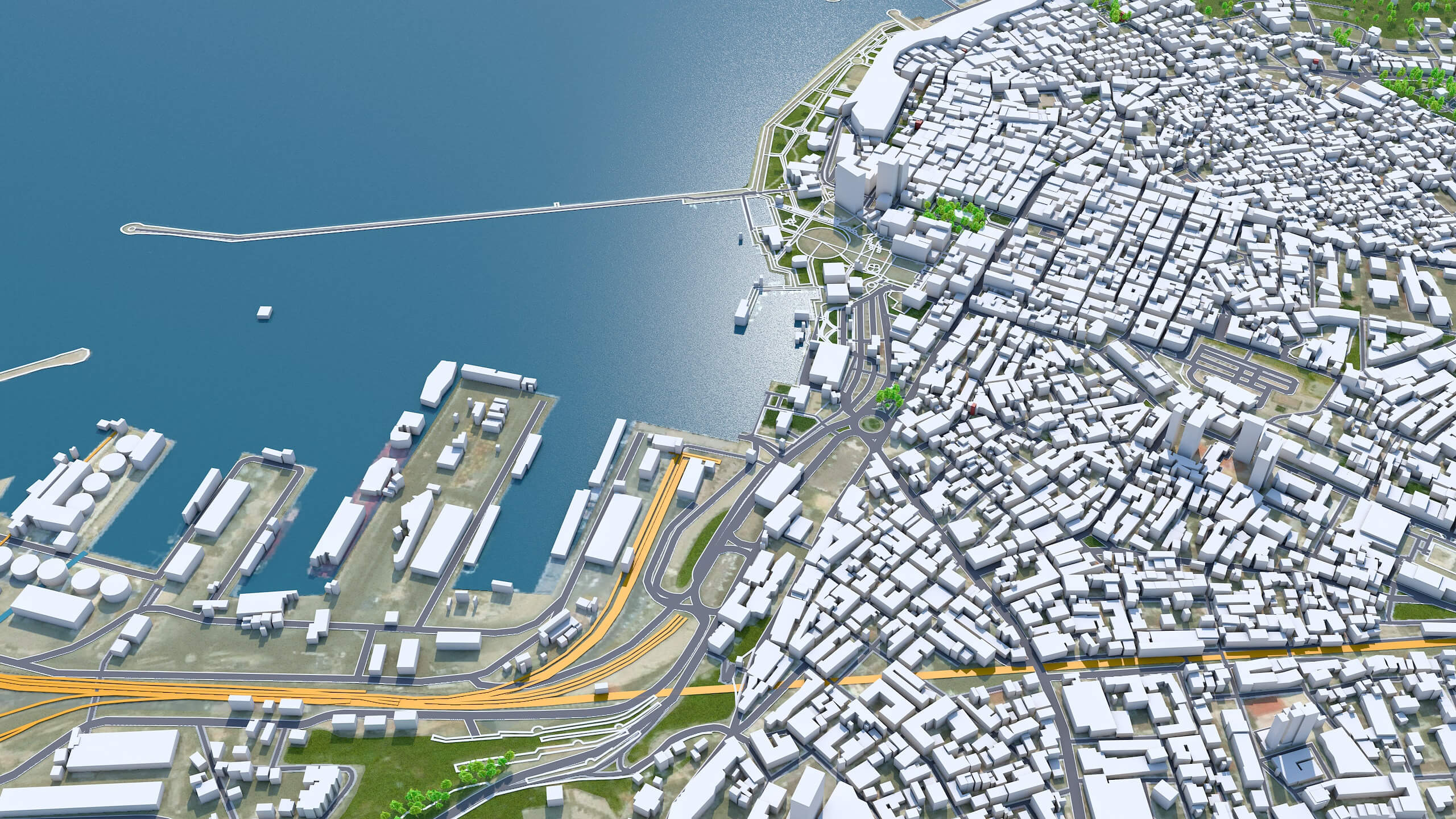 Bandirma City Turkey 20km - 3D Model by 3dstudio