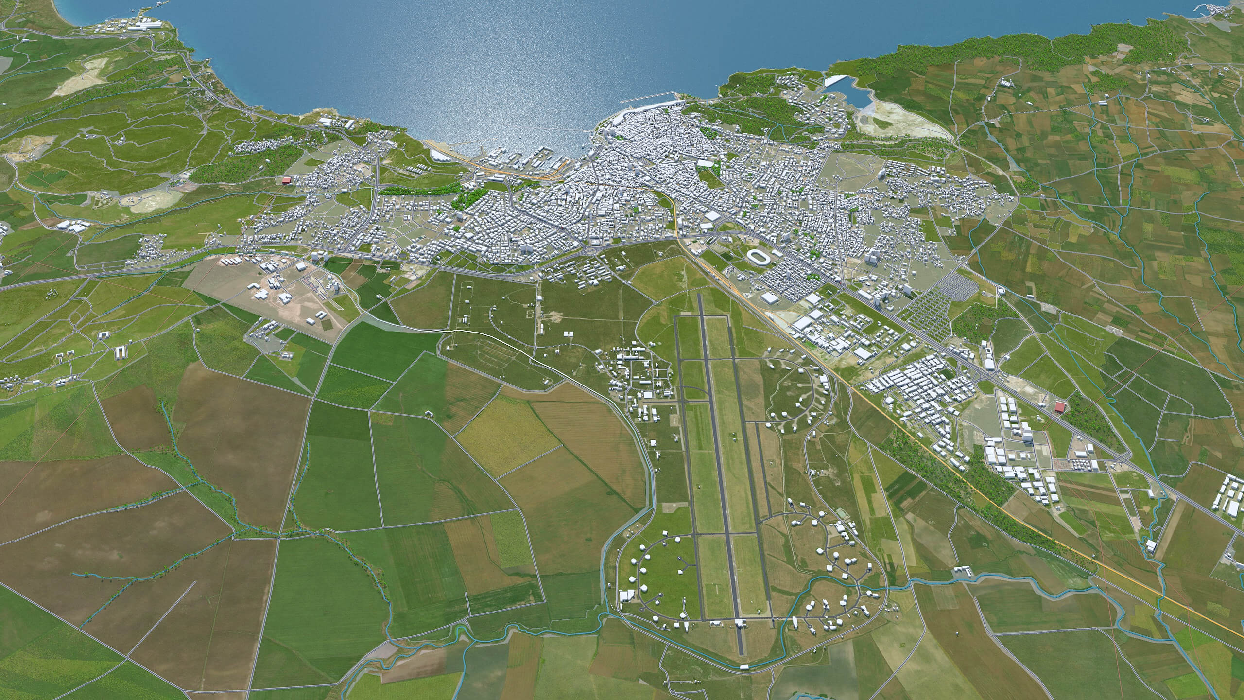 Bandirma City Turkey 20km - 3D Model by 3dstudio