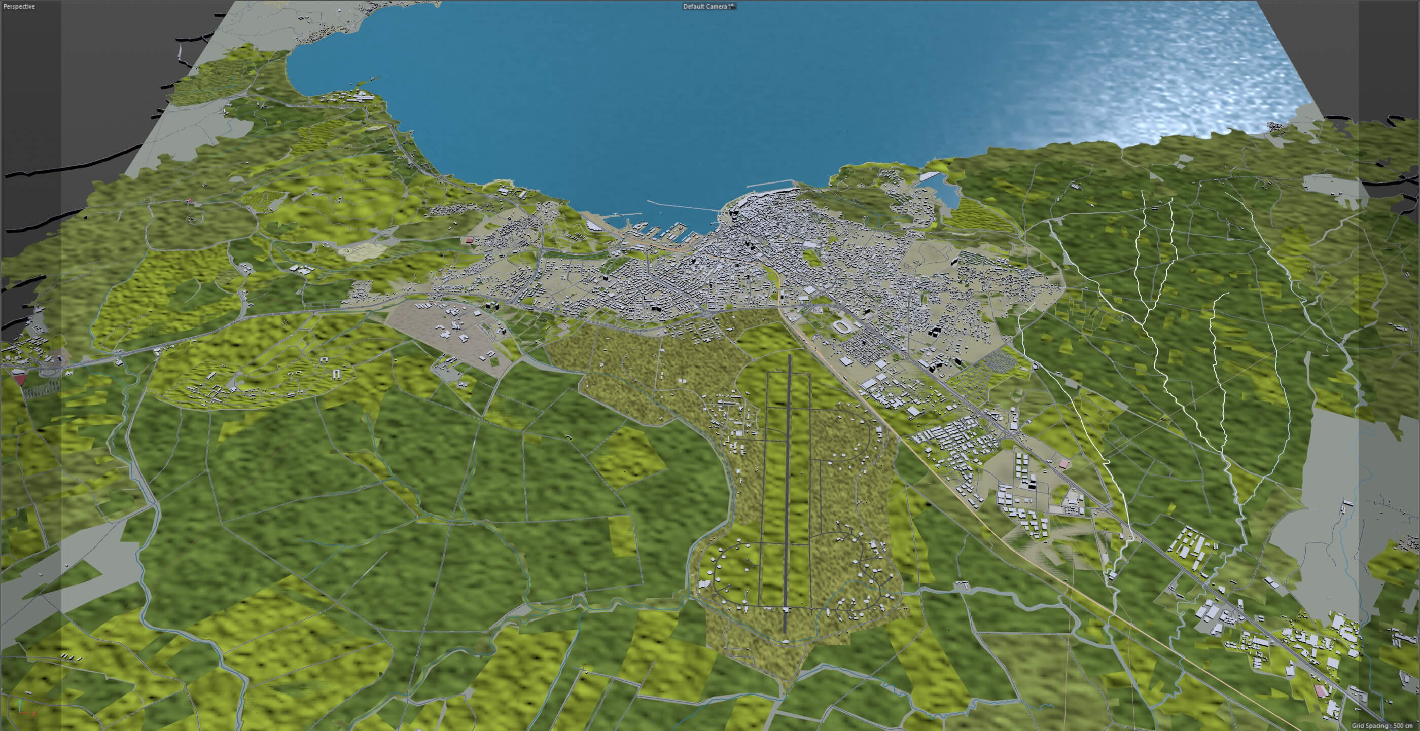 Bandirma City Turkey 20km - 3D Model by 3dstudio