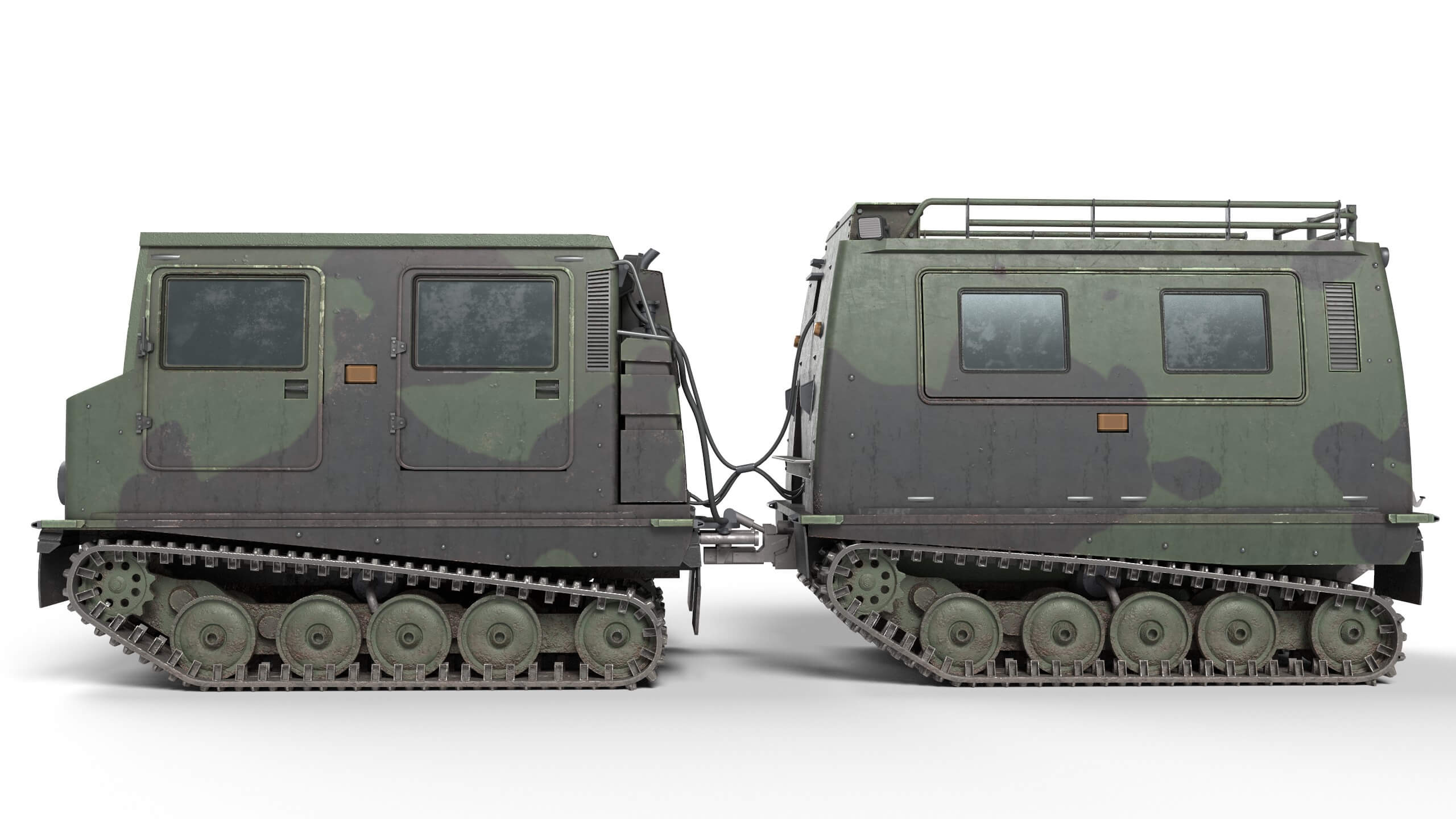 Bandvagn 206 Tracked Terrain Carrier 3D Model by 3dstudio