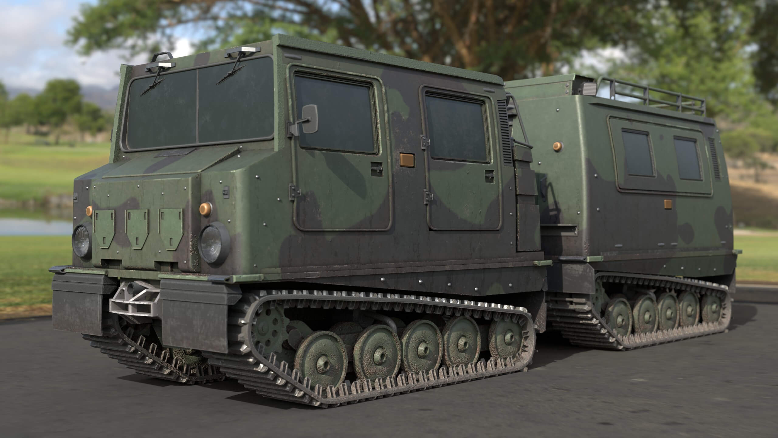 Bandvagn 206 Tracked Terrain Carrier 3D Model by 3dstudio