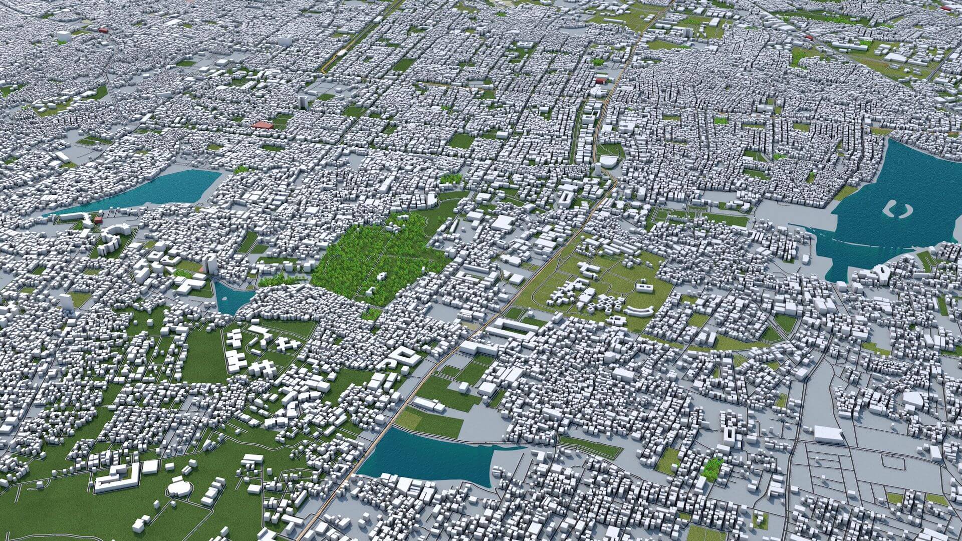 Bangalore Bengaluru 40km - 3D Model by 3dstudio