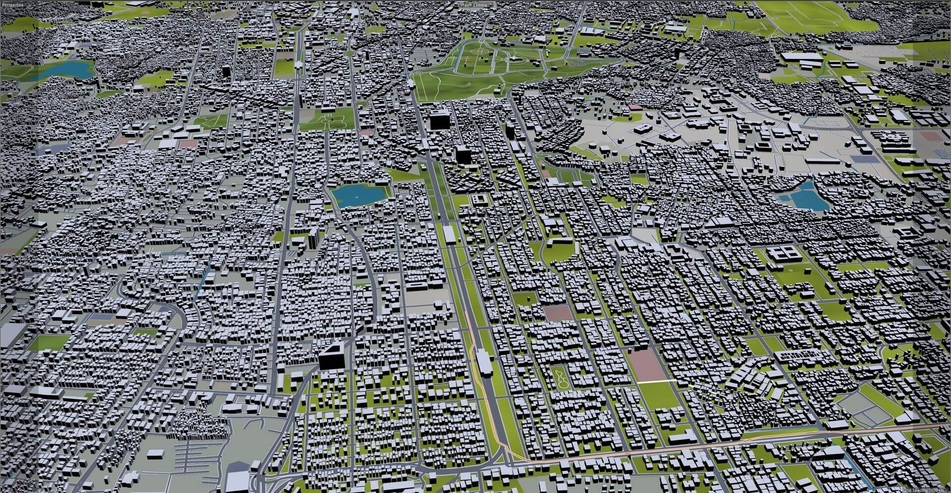 Bangalore, Bengaluru 40km - 3D Model by 3dstudio