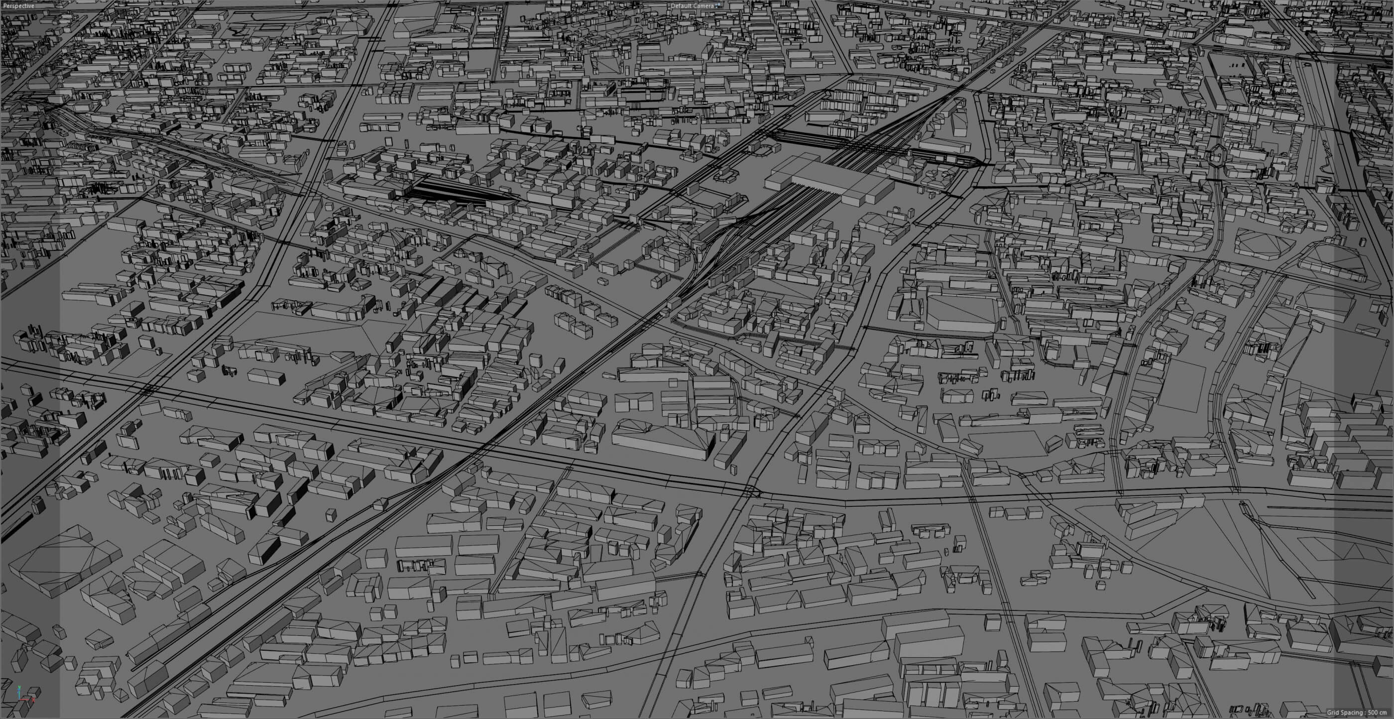 Baoding Hebei City China 3D Model 40km by 3dstudio