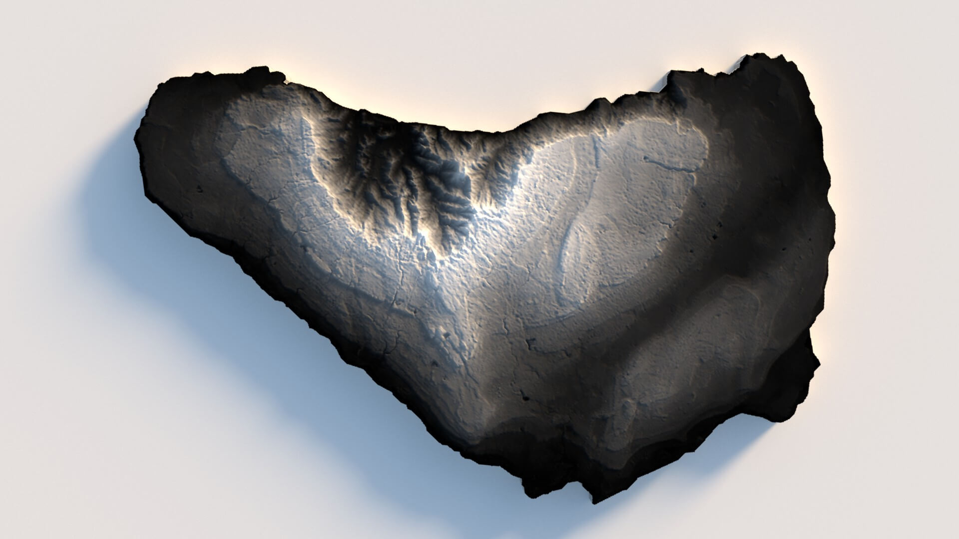 Barbados Terrain Map - 3D Model by 3dstudio