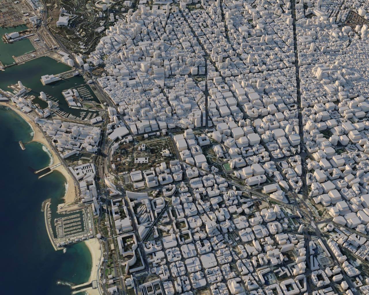 Barcelona Spain - 3D Model by 3dstudio