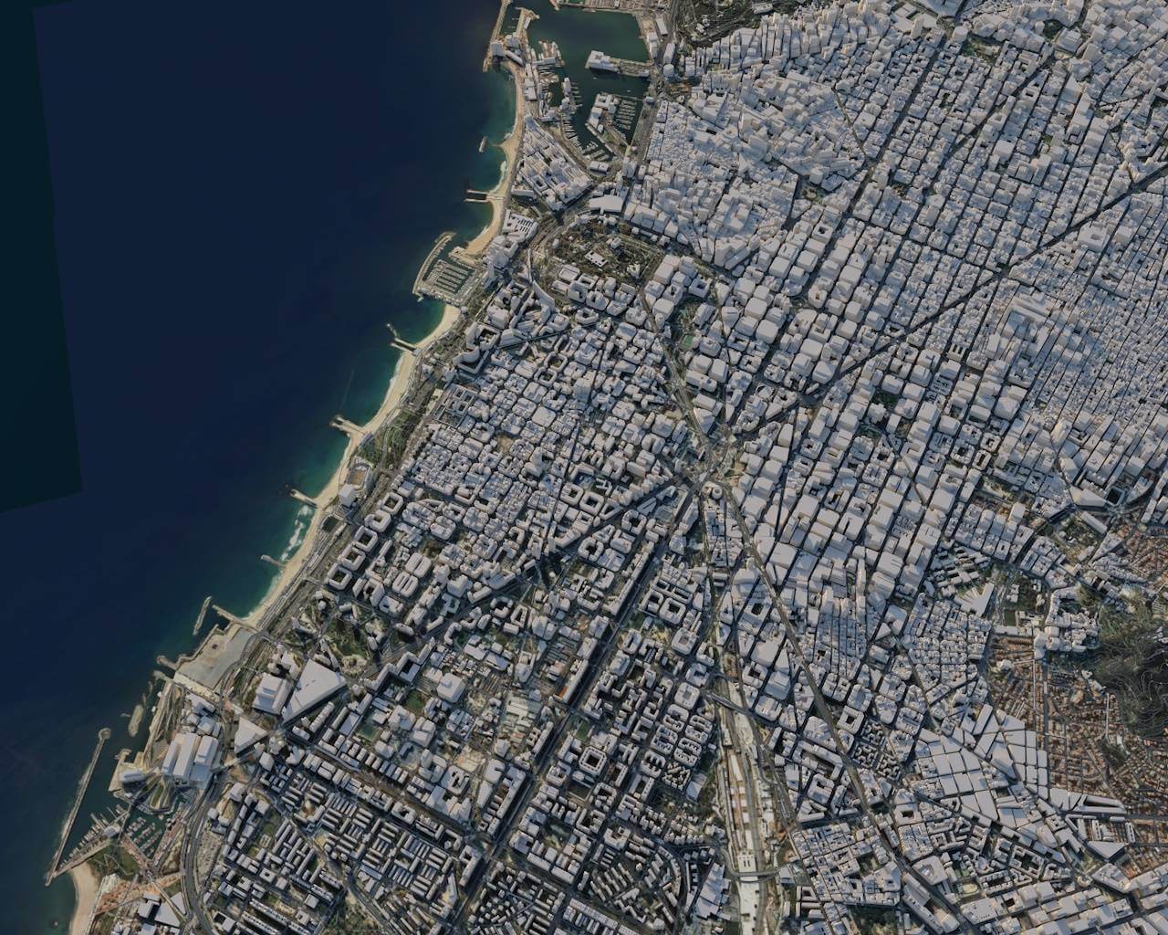 Barcelona Spain - 3D Model by 3dstudio