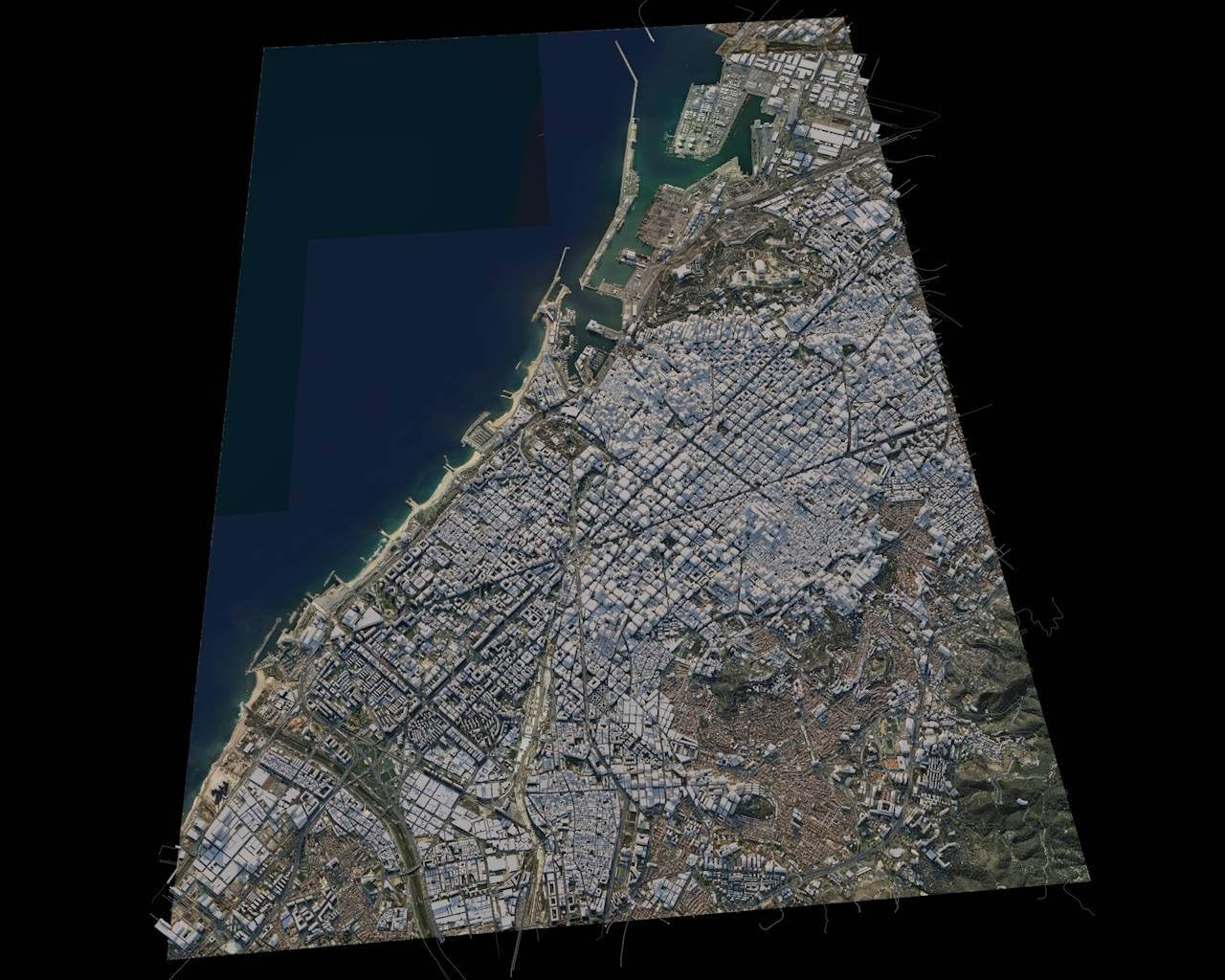 Barcelona Spain - 3D Model by 3dstudio