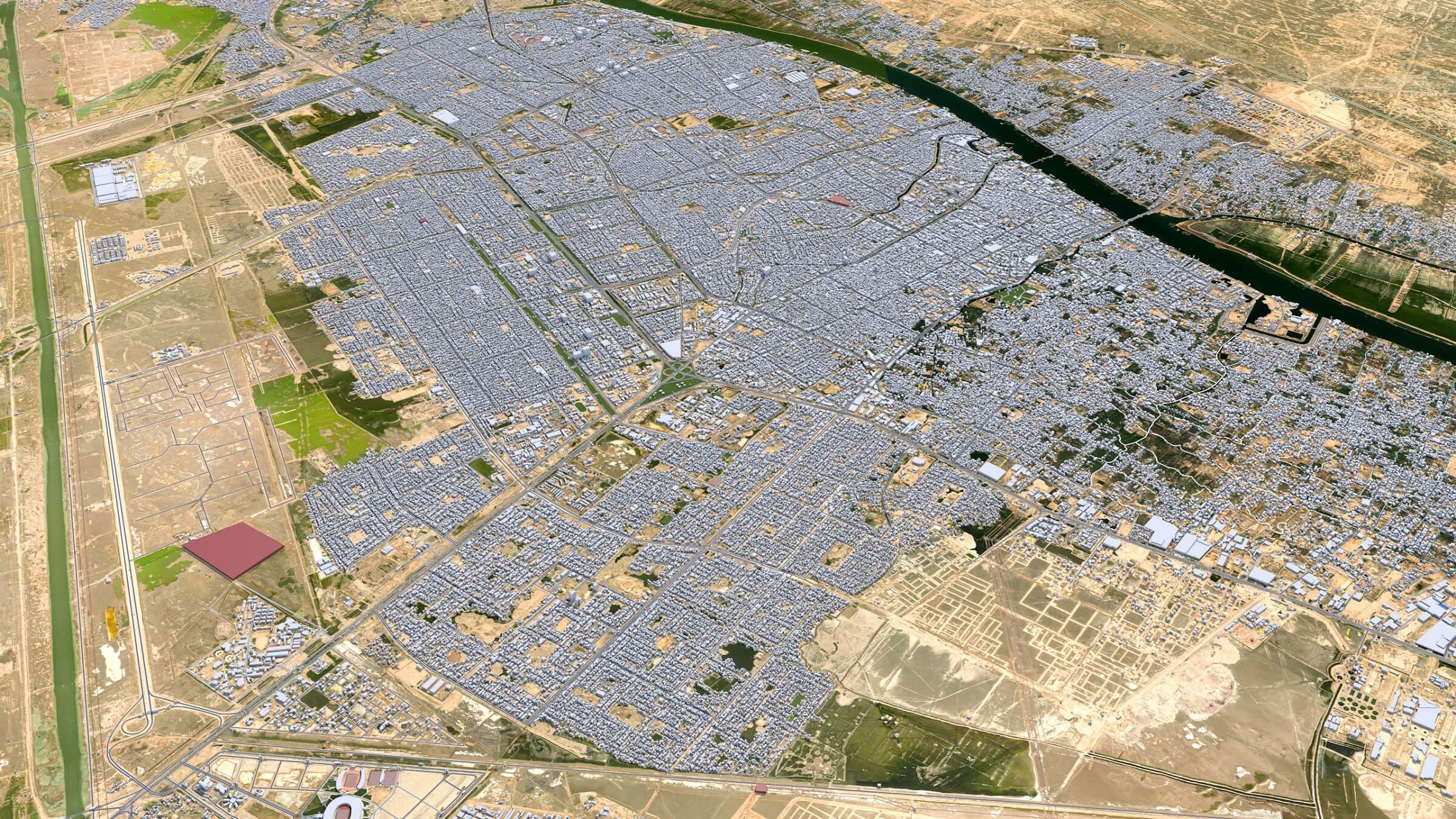 Basra Iraq 35km - 3D Model by 3dstudio