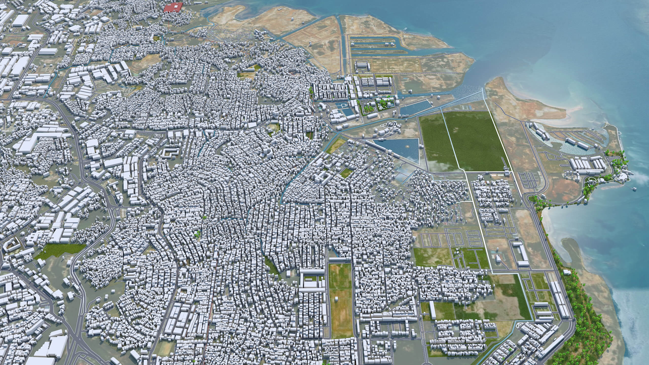 Batam City Riau Islands Indonesia 3D Model 70km by 3dstudio