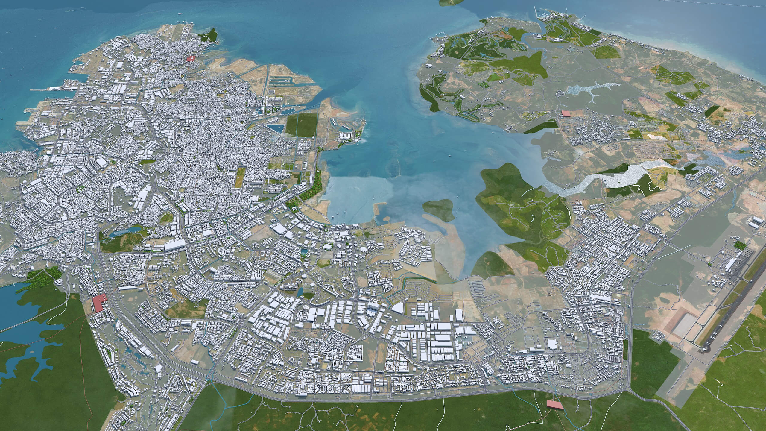 Batam City Riau Islands Indonesia 3D Model 70km by 3dstudio