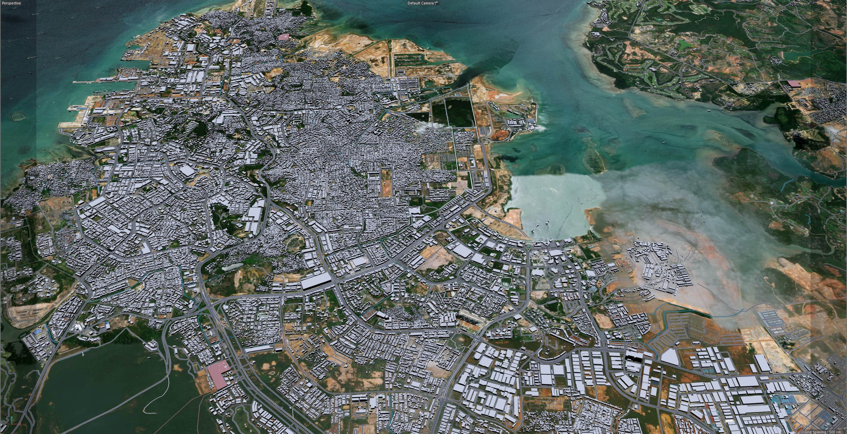 Batam City Riau Islands Indonesia 3D Model 70km by 3dstudio