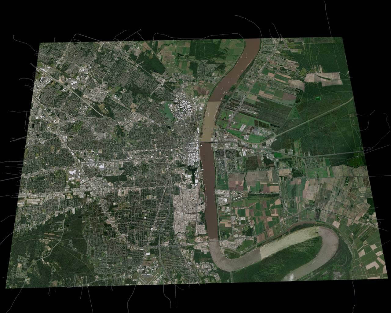 Baton Rouge Louisiana - 3D Model by 3dstudio