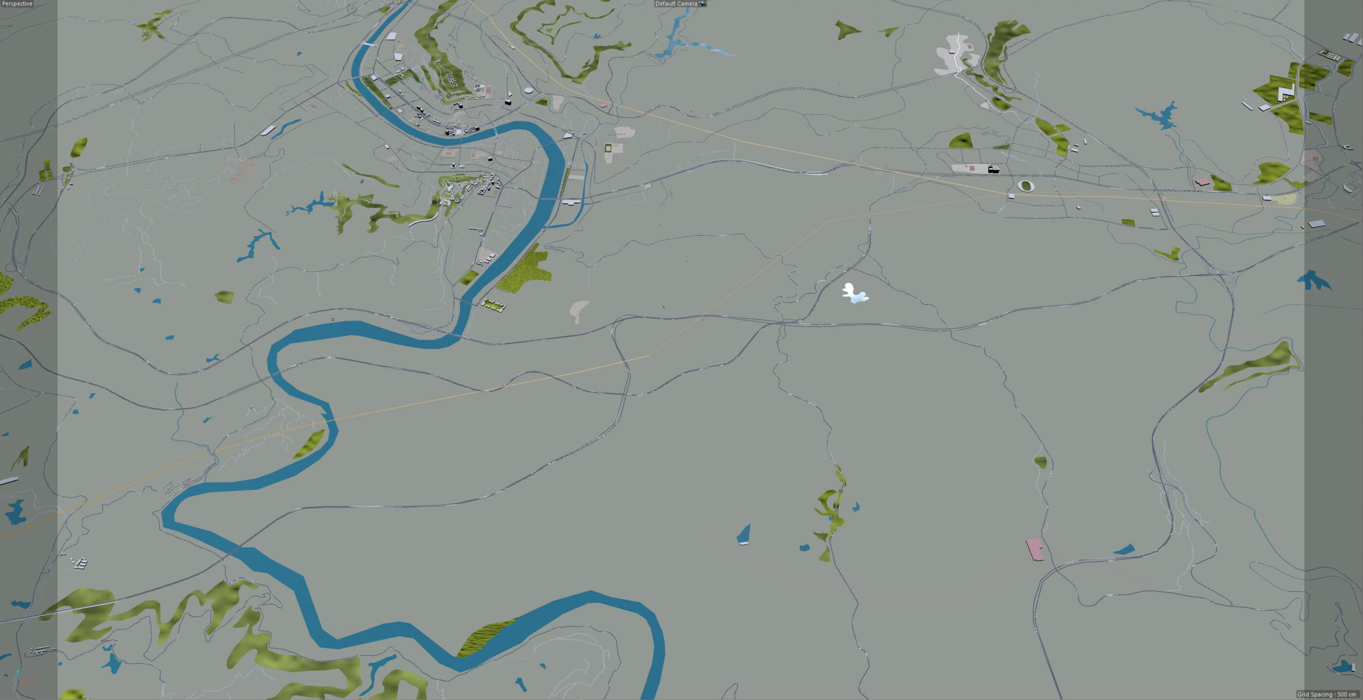 Bazhong City Sichuan China 3D Model 30km by 3dstudio