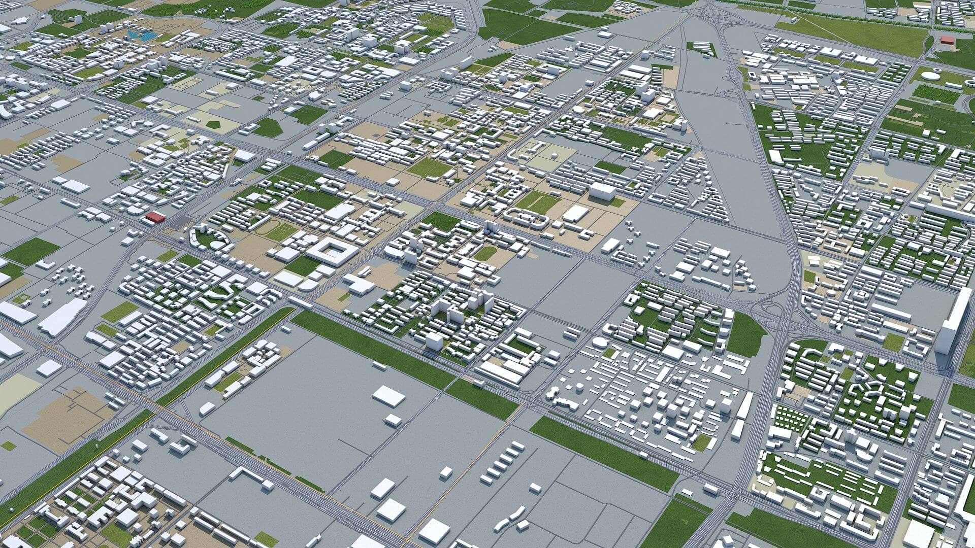 Beijing China 120km - 3D Model by 3dstudio