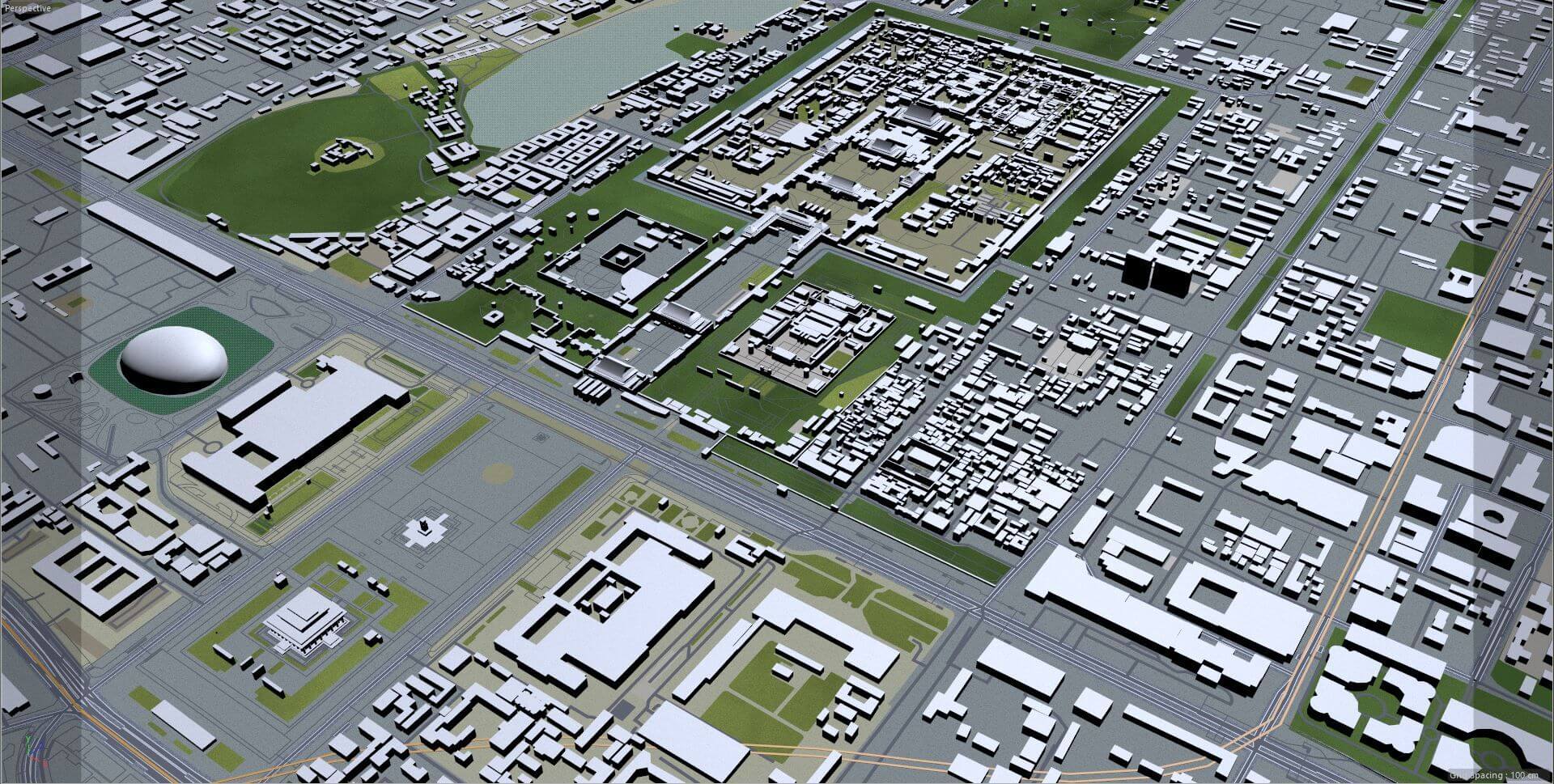 Beijing China 120km - 3D Model by 3dstudio