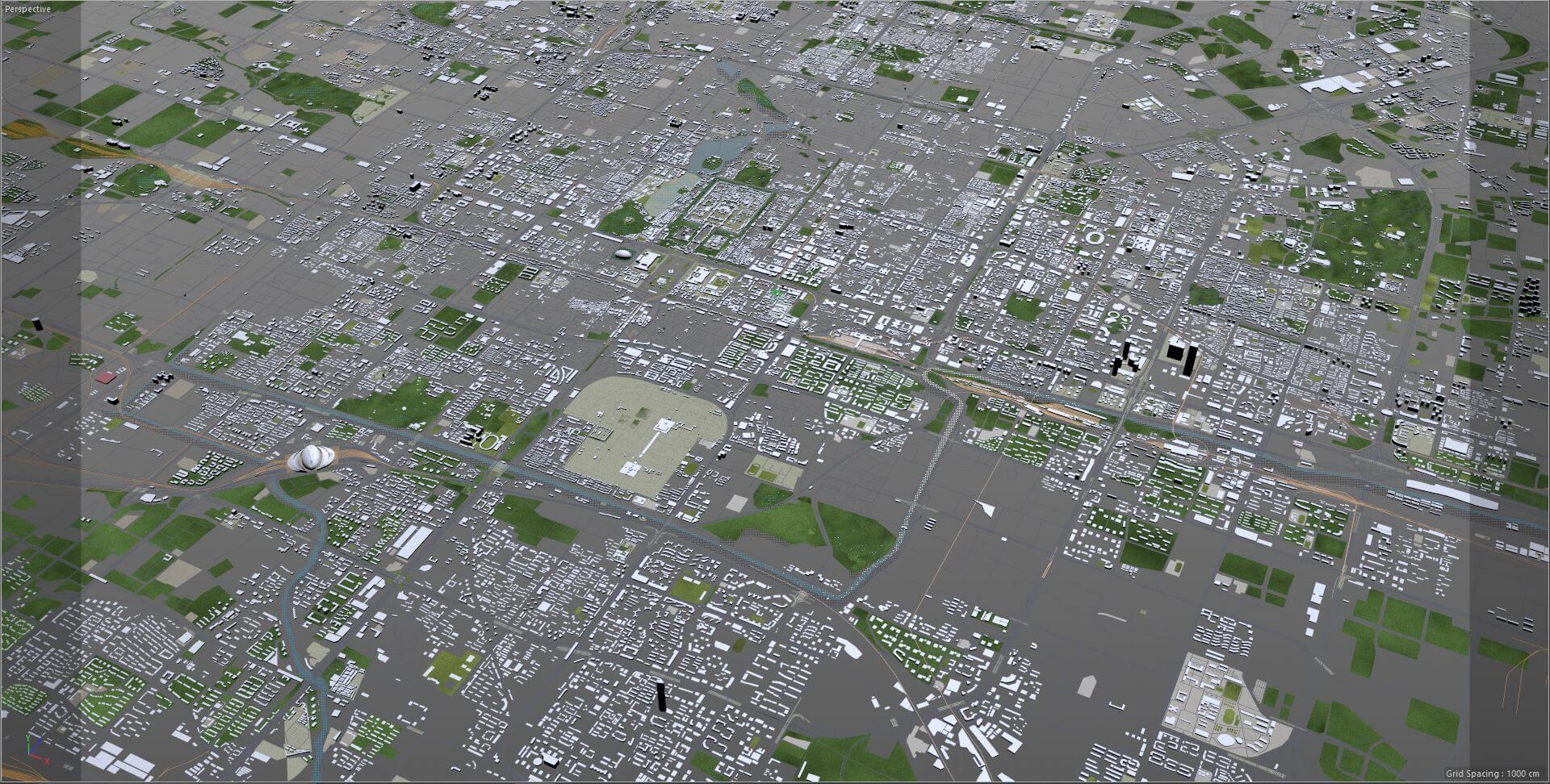Beijing China 120km - 3D Model by 3dstudio