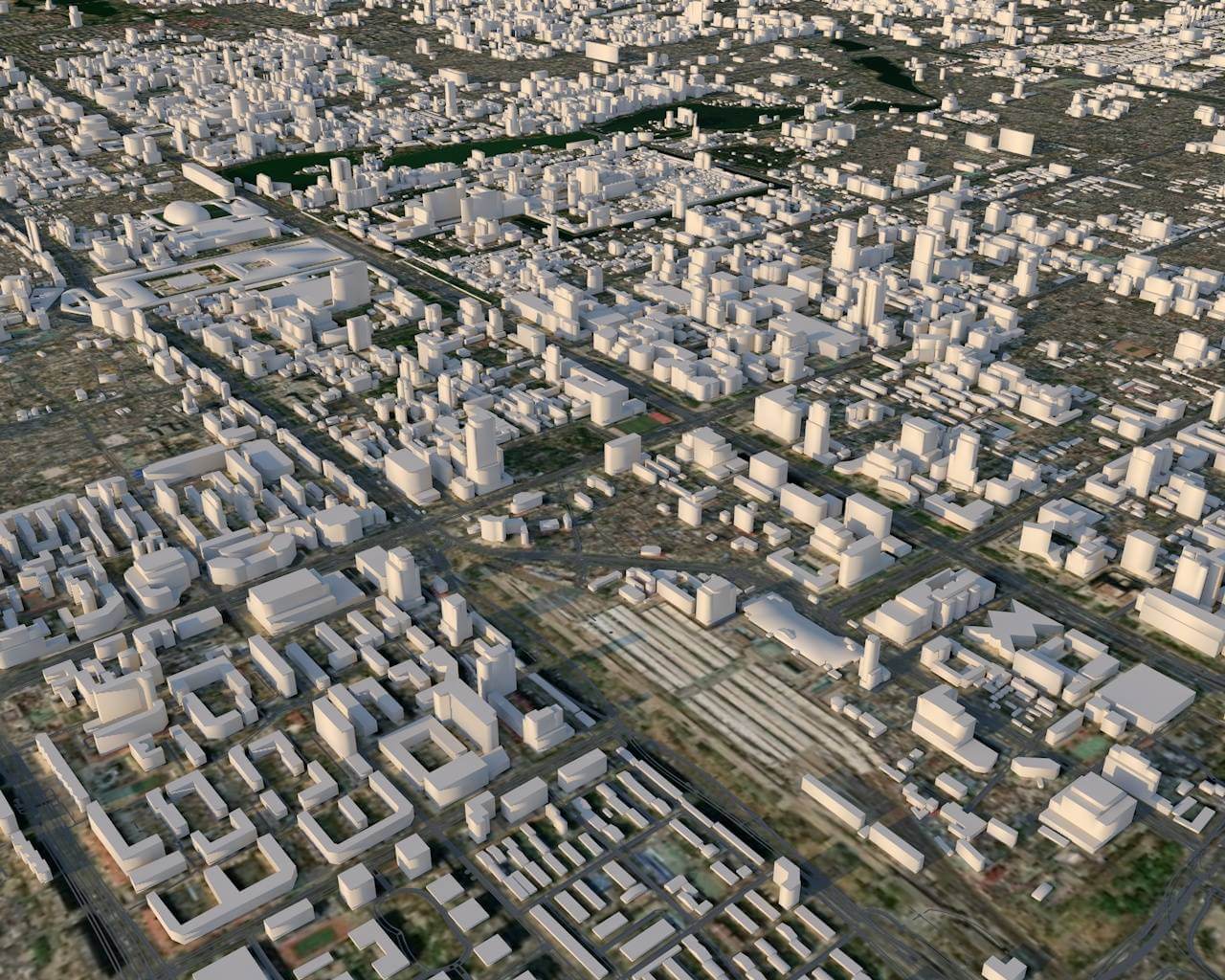 Beijing China - 3D Model by 3dstudio