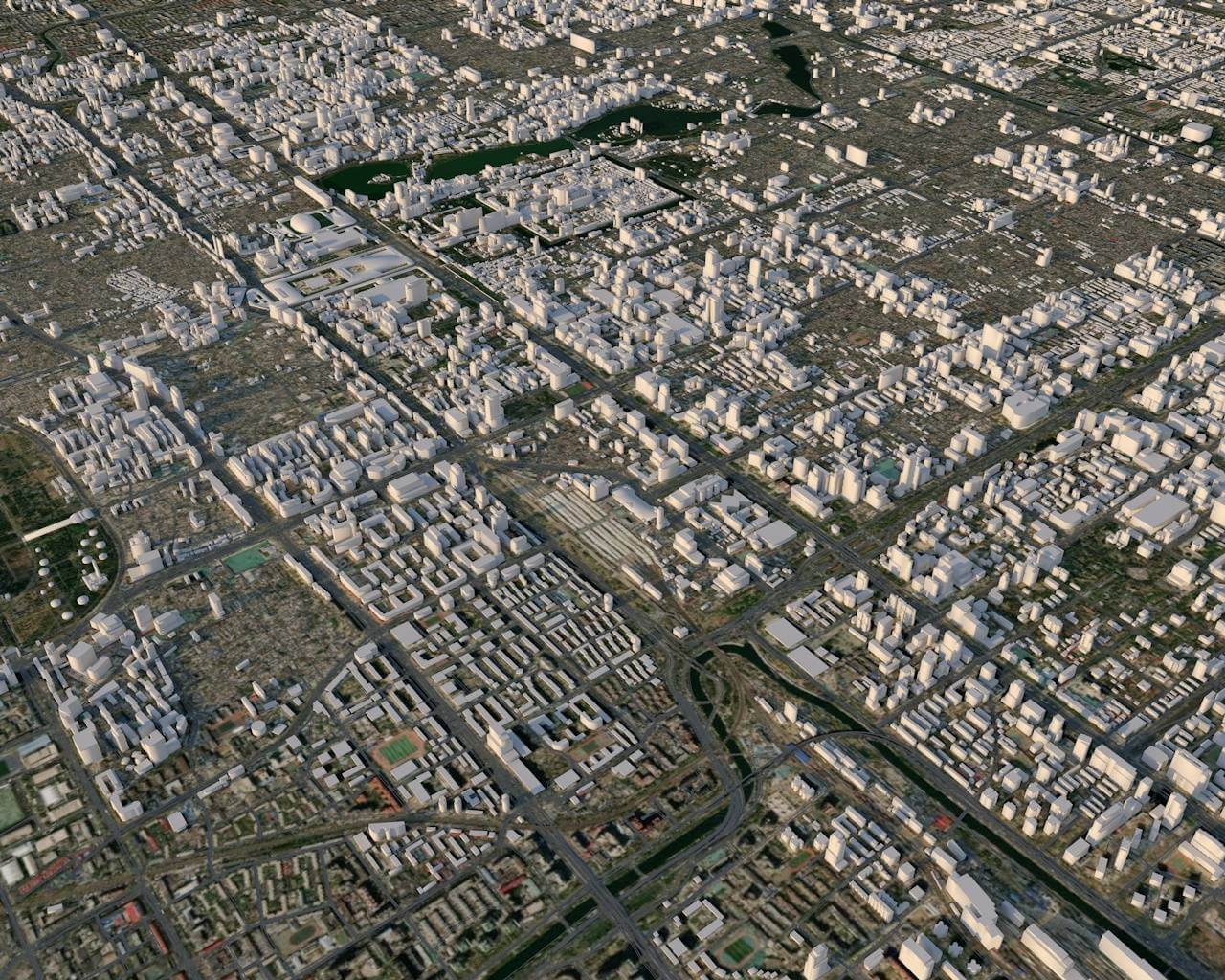 Beijing China - 3D Model by 3dstudio