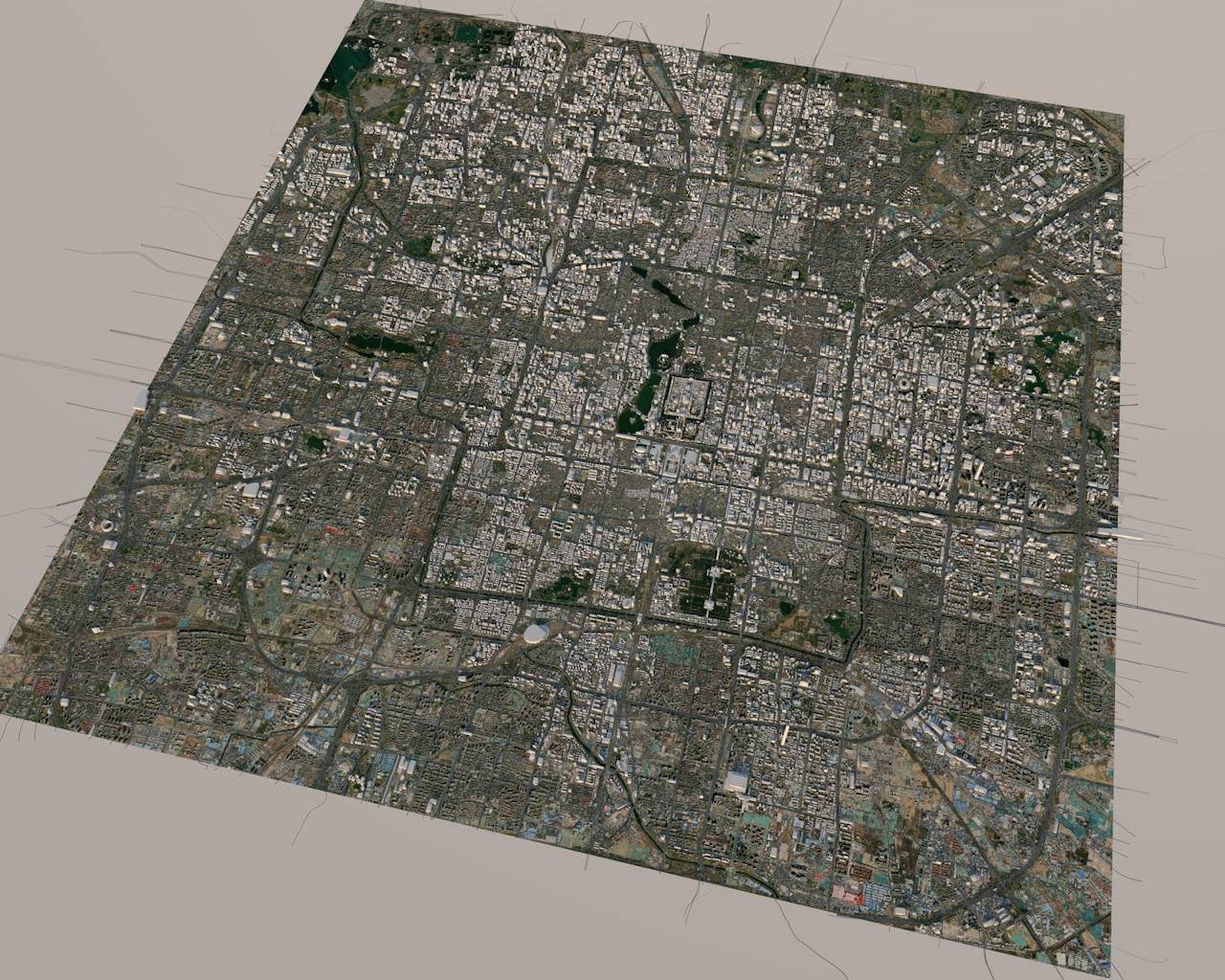 Beijing China - 3D Model by 3dstudio