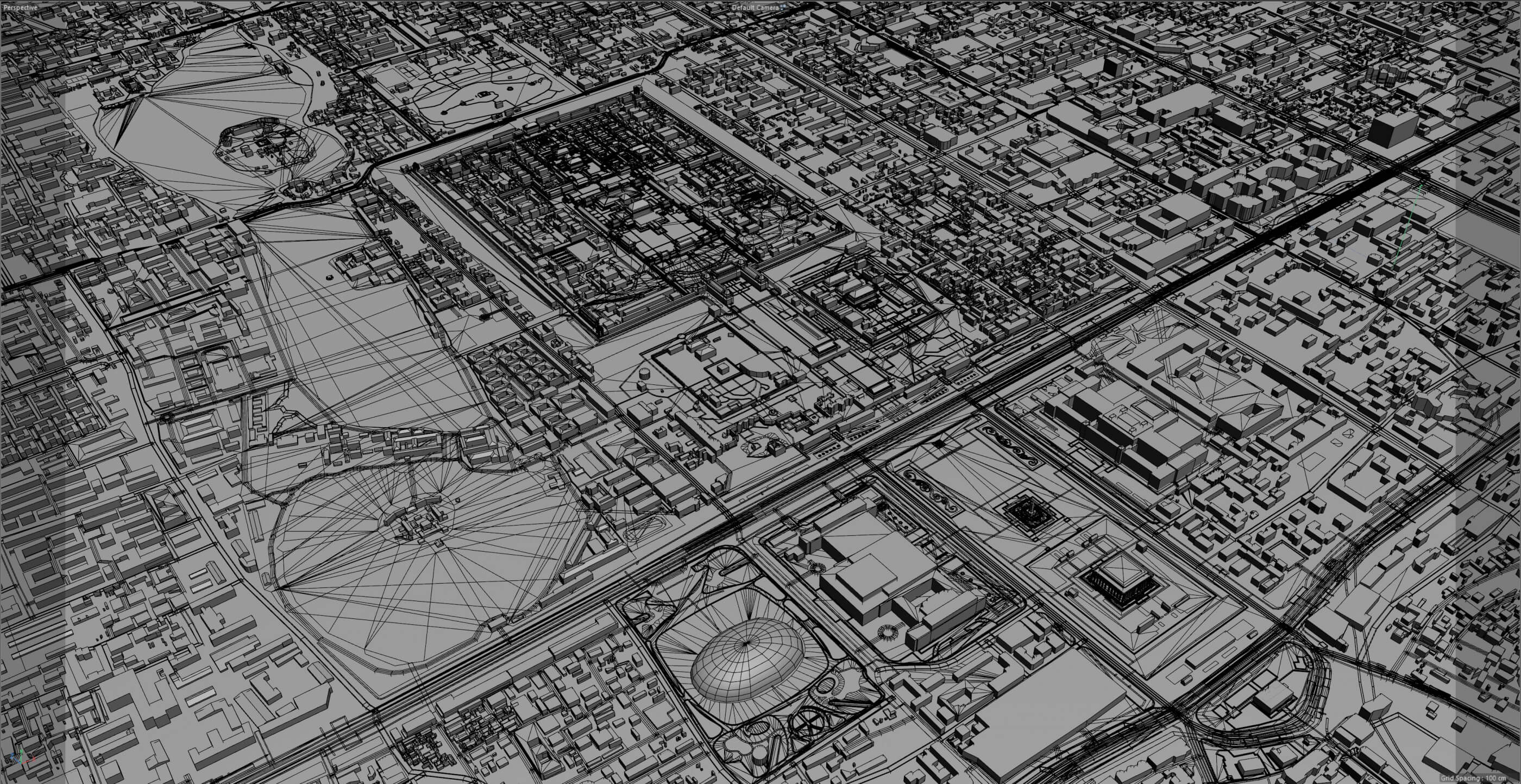 Beijing City China 60km - 3D Model by 3dstudio