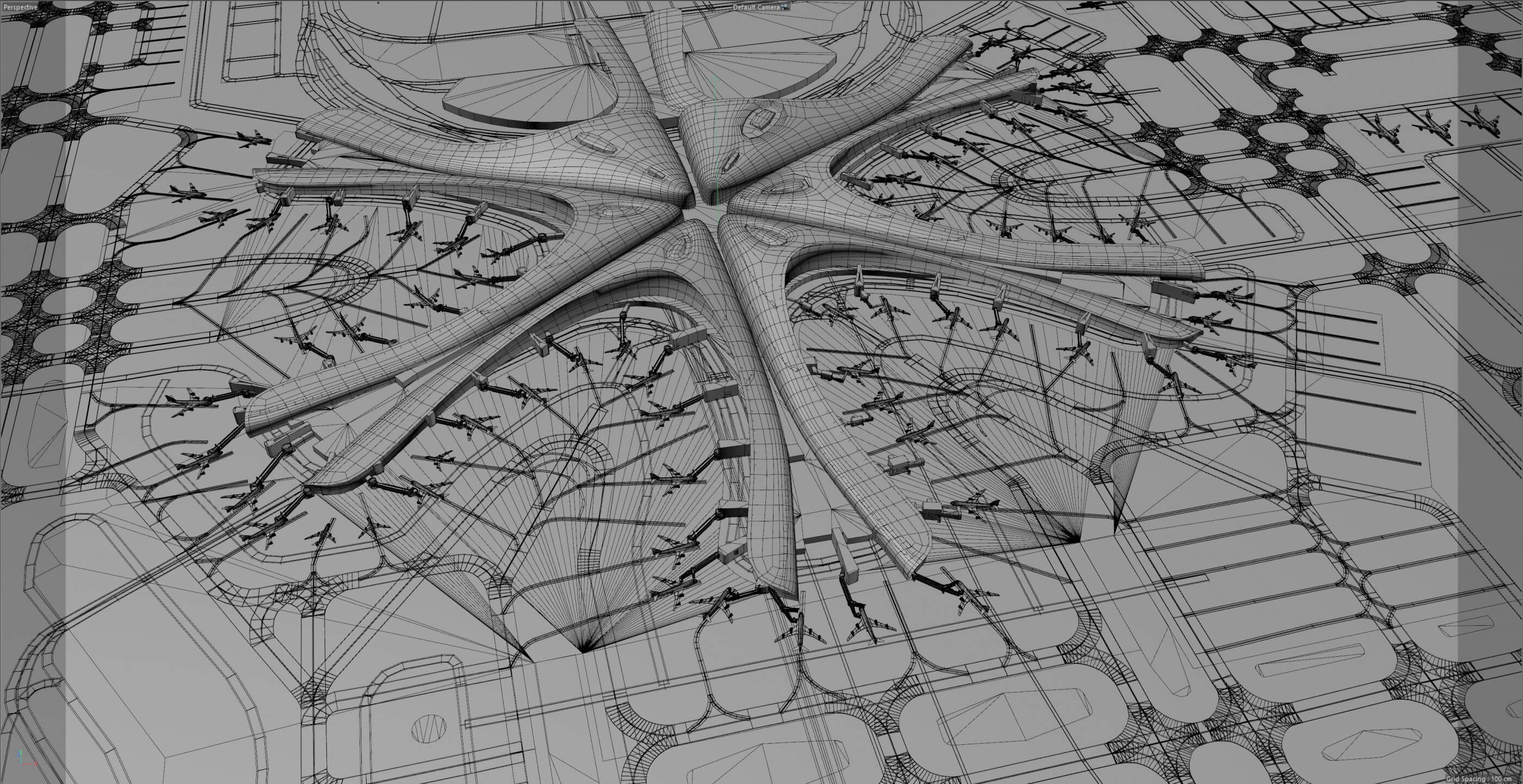 Beijing Daxing Airport - 3D Model by 3dstudio