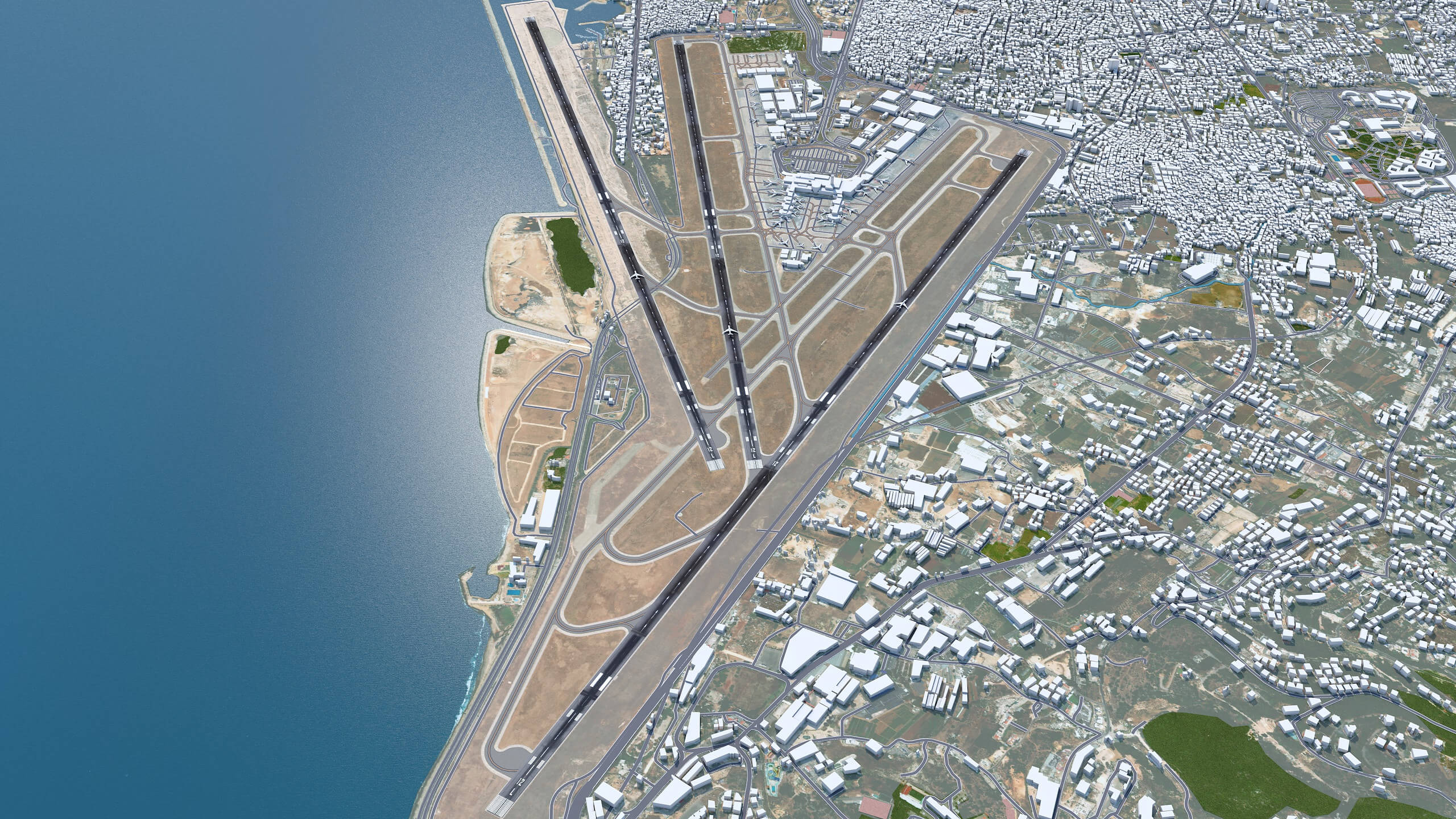 Beirut Rafic Hariri Airport - 3D Model by 3dstudio
