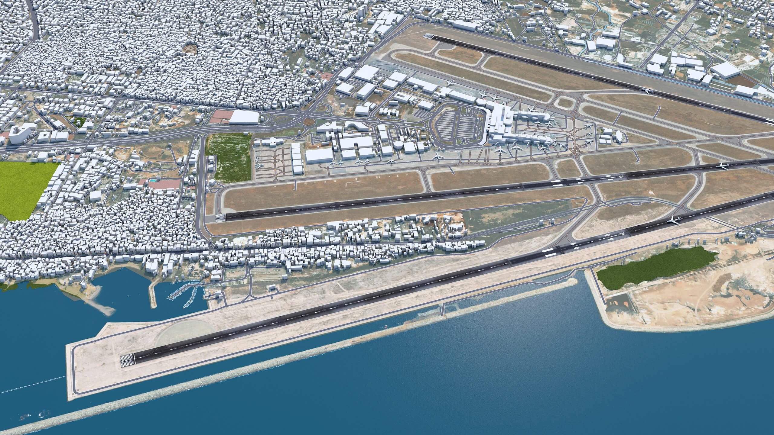 Beirut Rafic Hariri Airport - 3D Model by 3dstudio