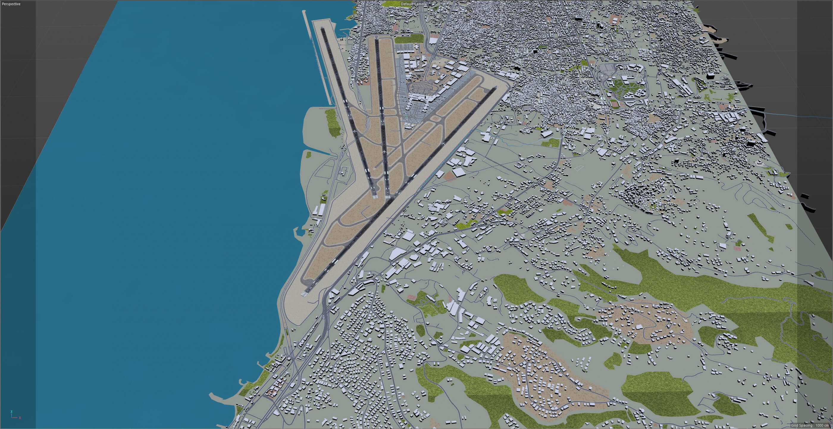 Beirut Rafic Hariri Airport - 3D Model by 3dstudio