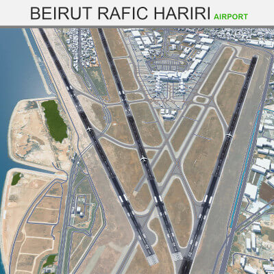 Beirut Rafic Hariri Airport - 3D Model by 3dstudio