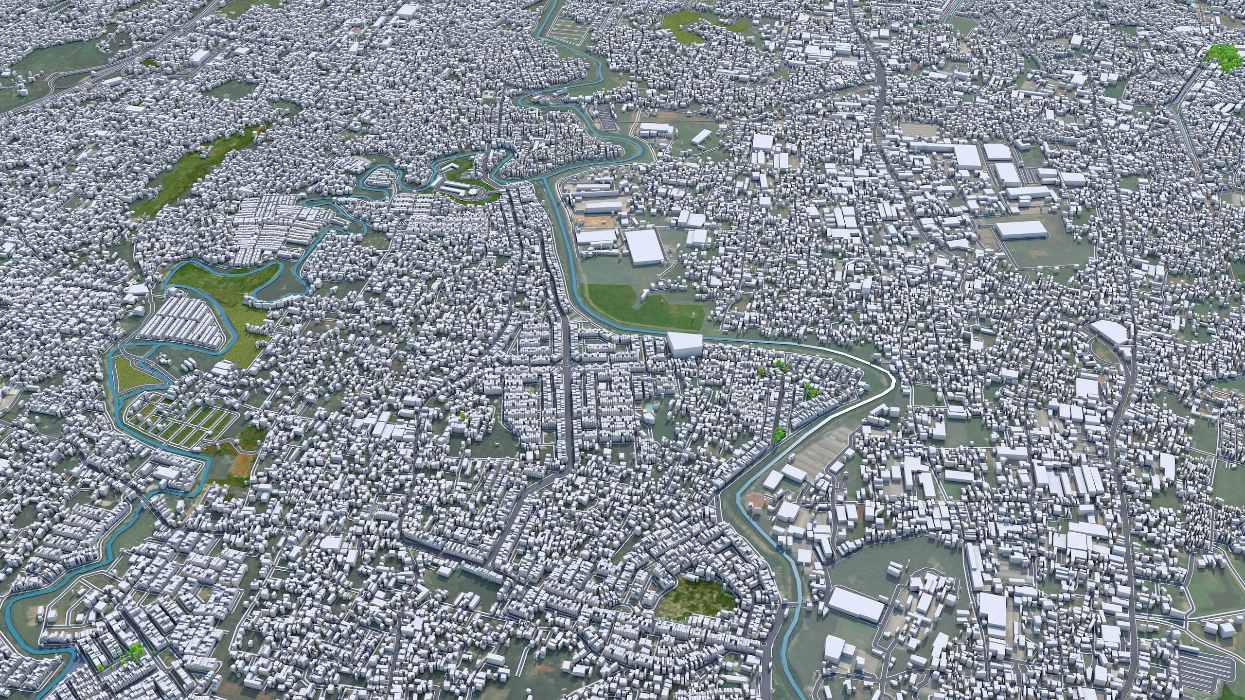 Bekasi City West Java Indonesia 3D Model 20km by 3dstudio