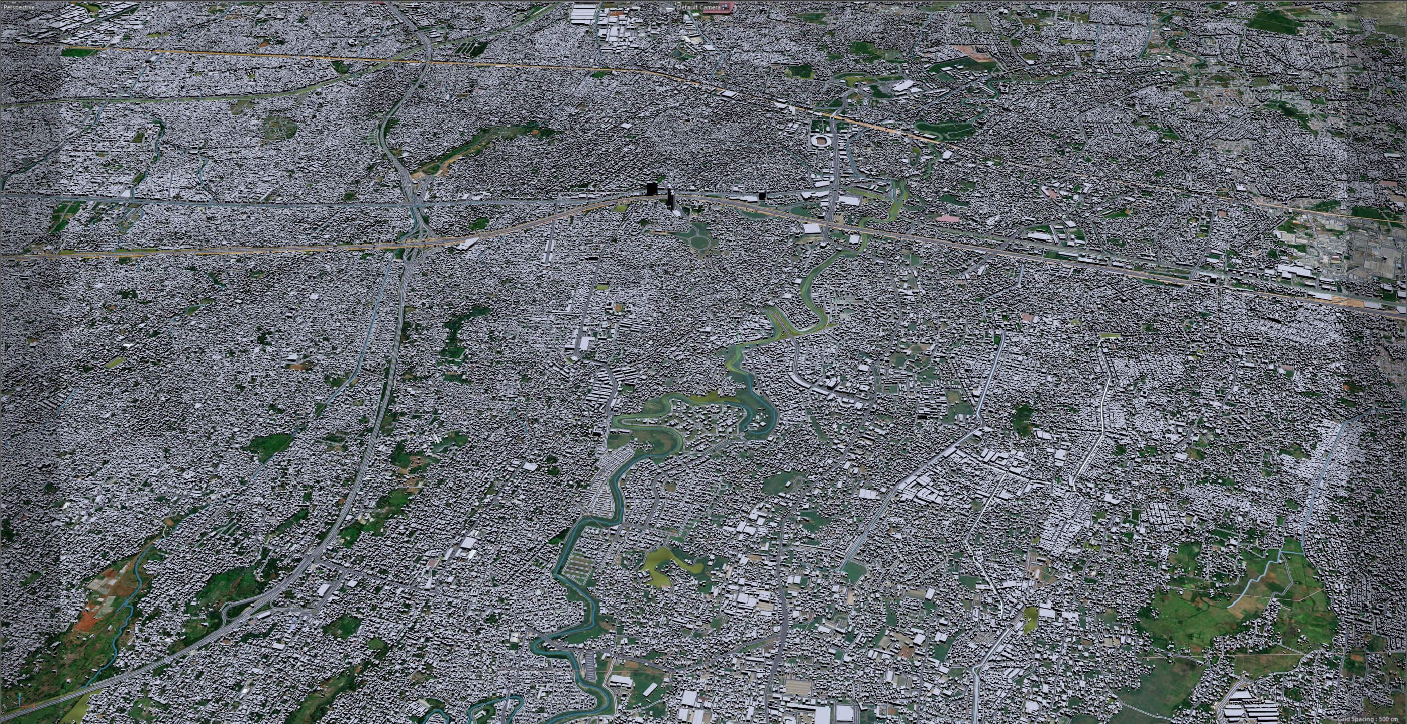 Bekasi City West Java Indonesia 3D Model 20km by 3dstudio