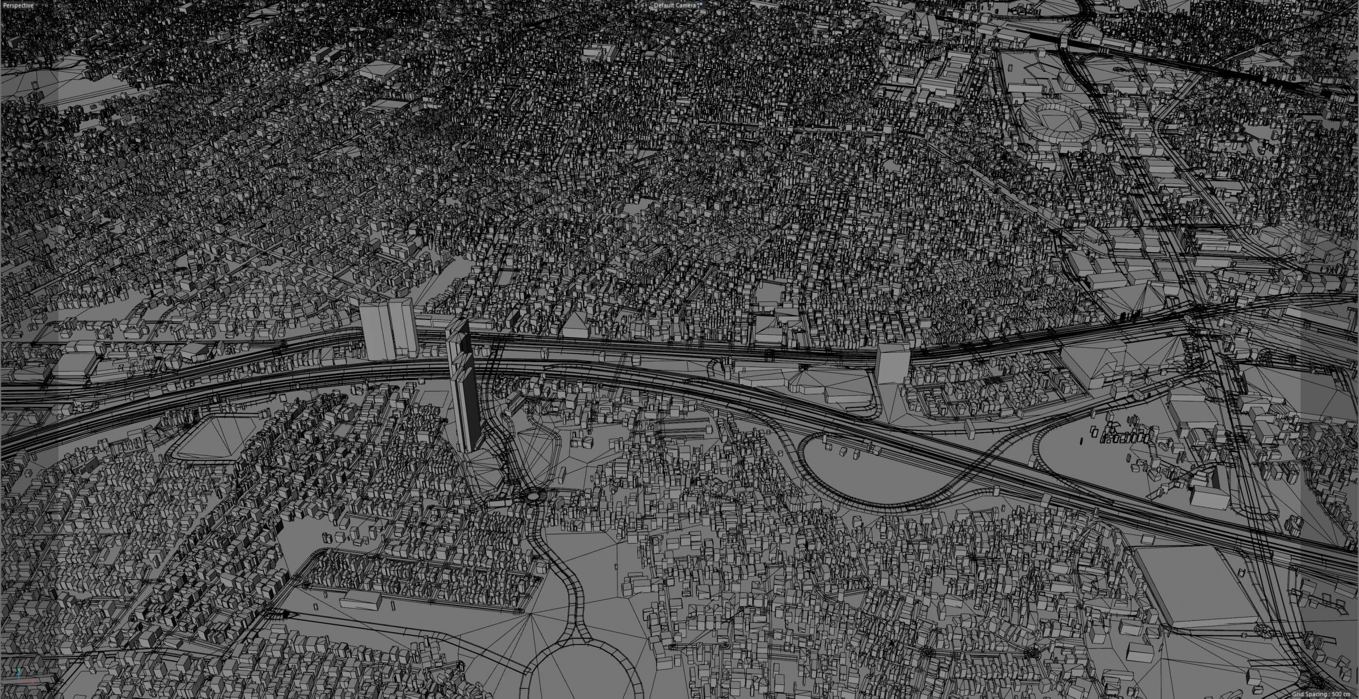 Bekasi City West Java Indonesia 3D Model 20km by 3dstudio