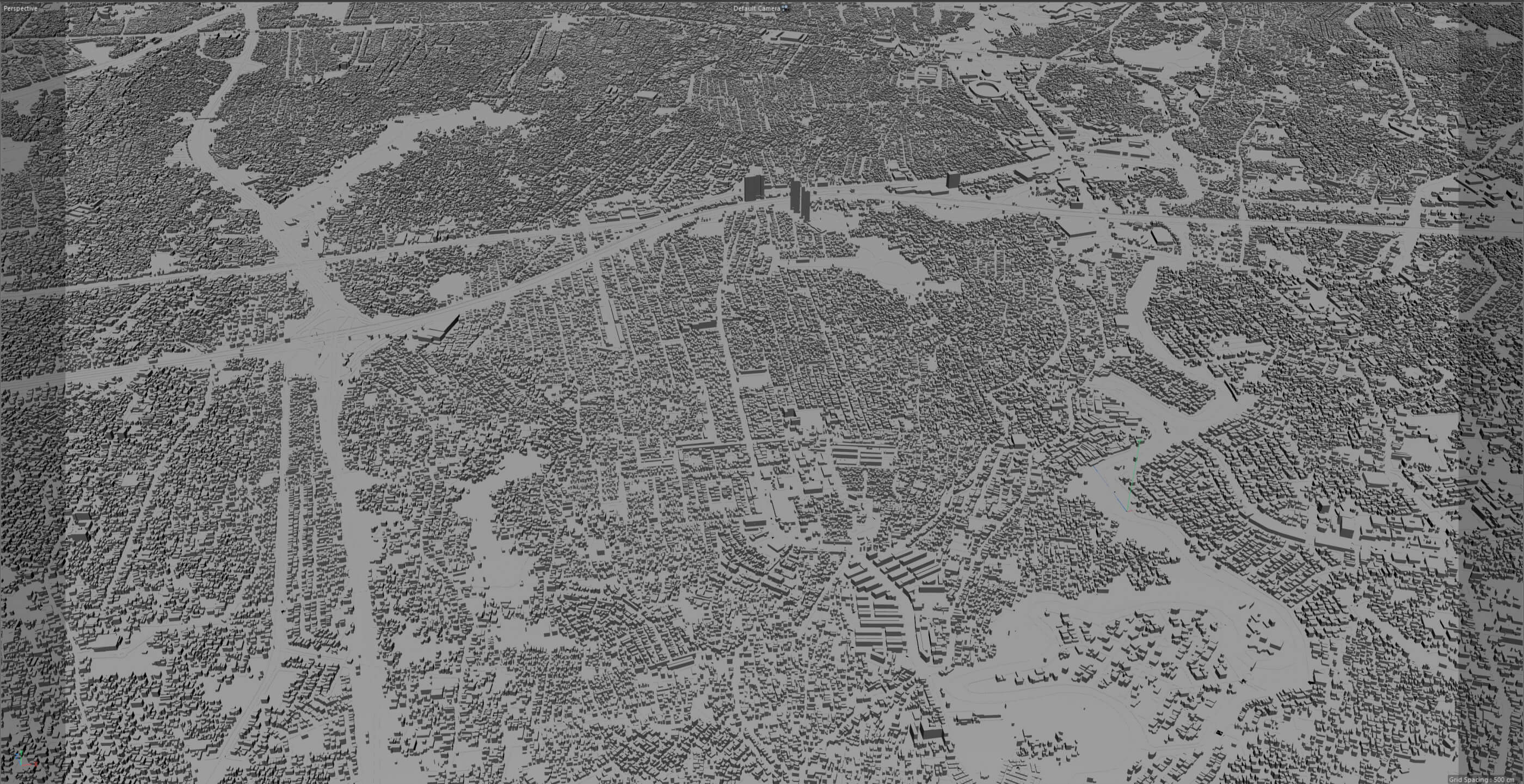 Bekasi City West Java Indonesia 3D Model 20km by 3dstudio