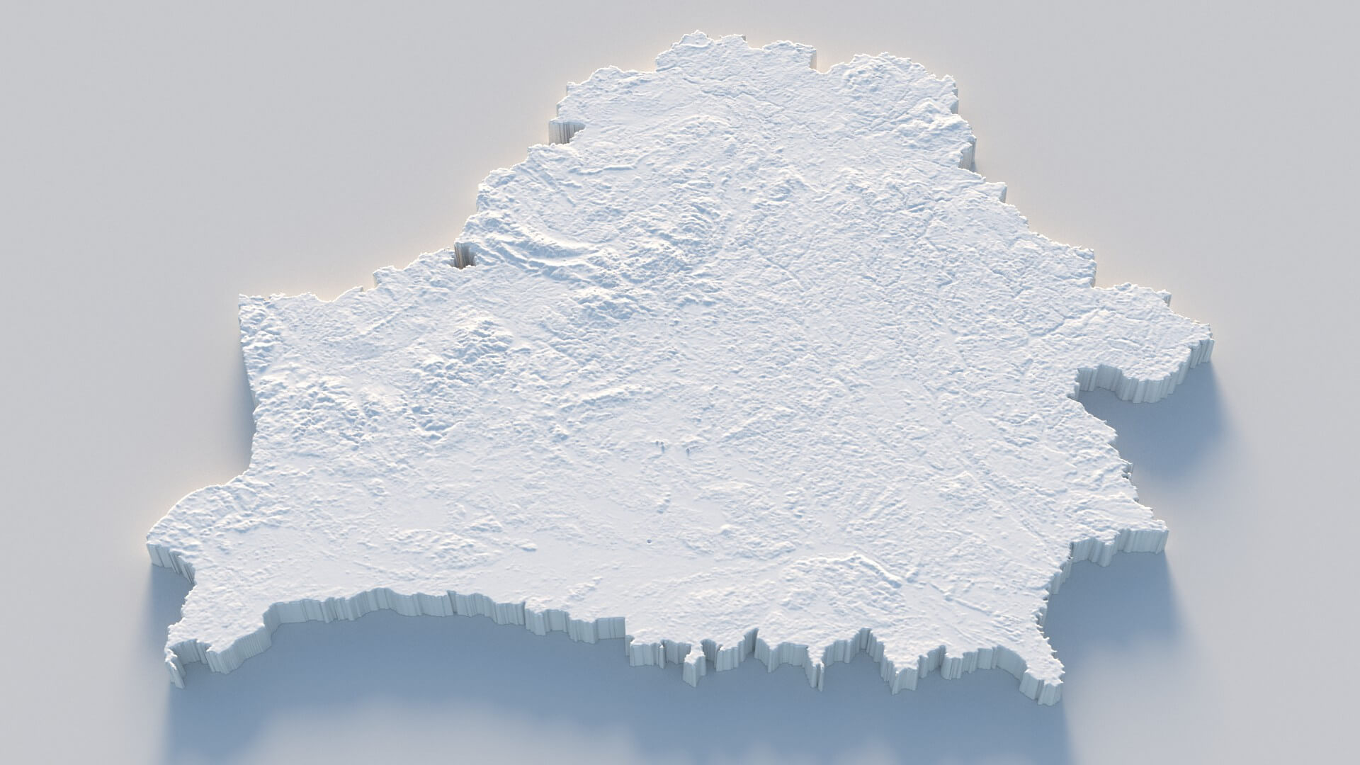 Belarus Terrain Map - 3D Model by 3dstudio