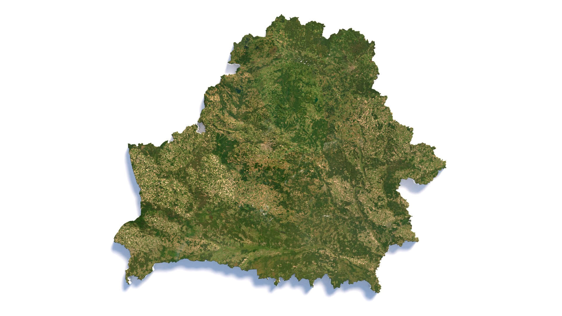 Belarus Terrain Map - 3D Model by 3dstudio