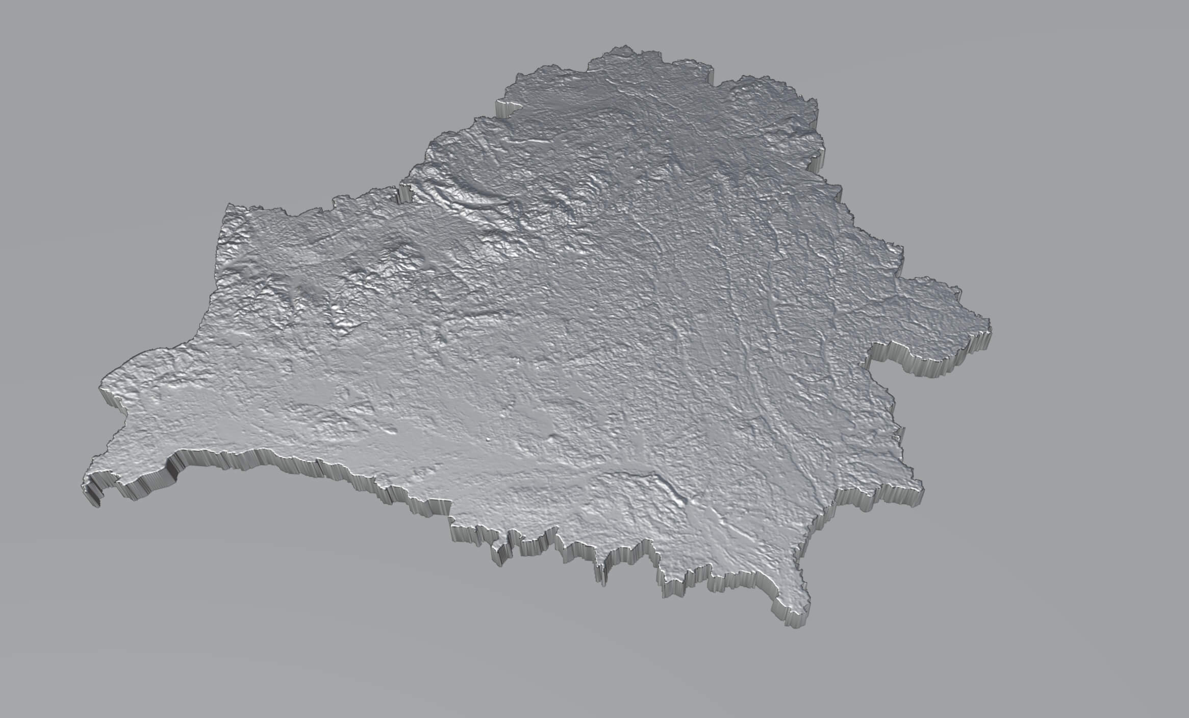 Belarus Terrain Map - 3D Model by 3dstudio