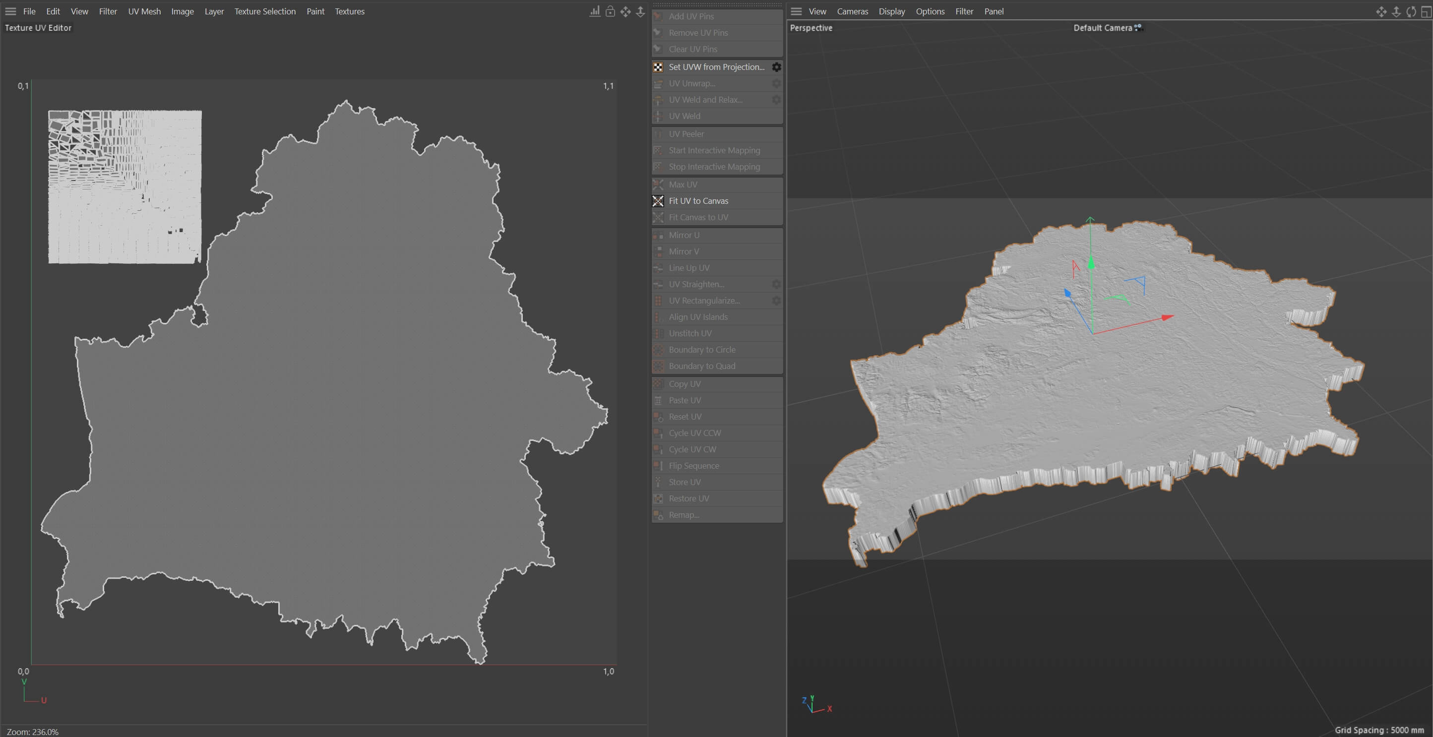 Belarus Terrain Map - 3D Model by 3dstudio