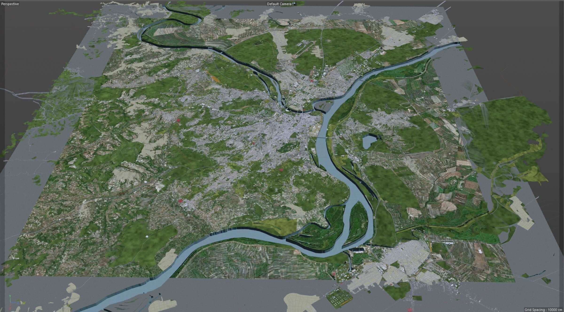 Belgrade Serbia 60km - 3D Model by 3dstudio