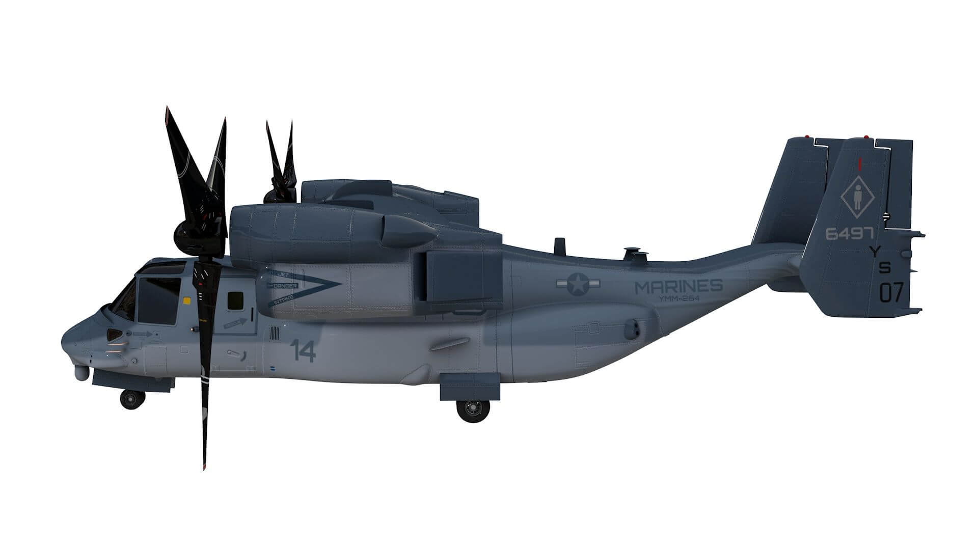 Bell Boeing V22 Osprey - 3D Model by 3dstudio