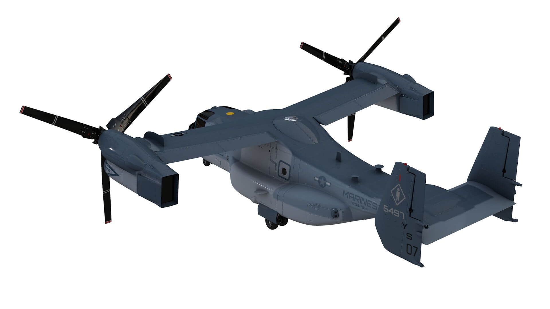 Bell Boeing V22 Osprey - 3D Model by 3dstudio