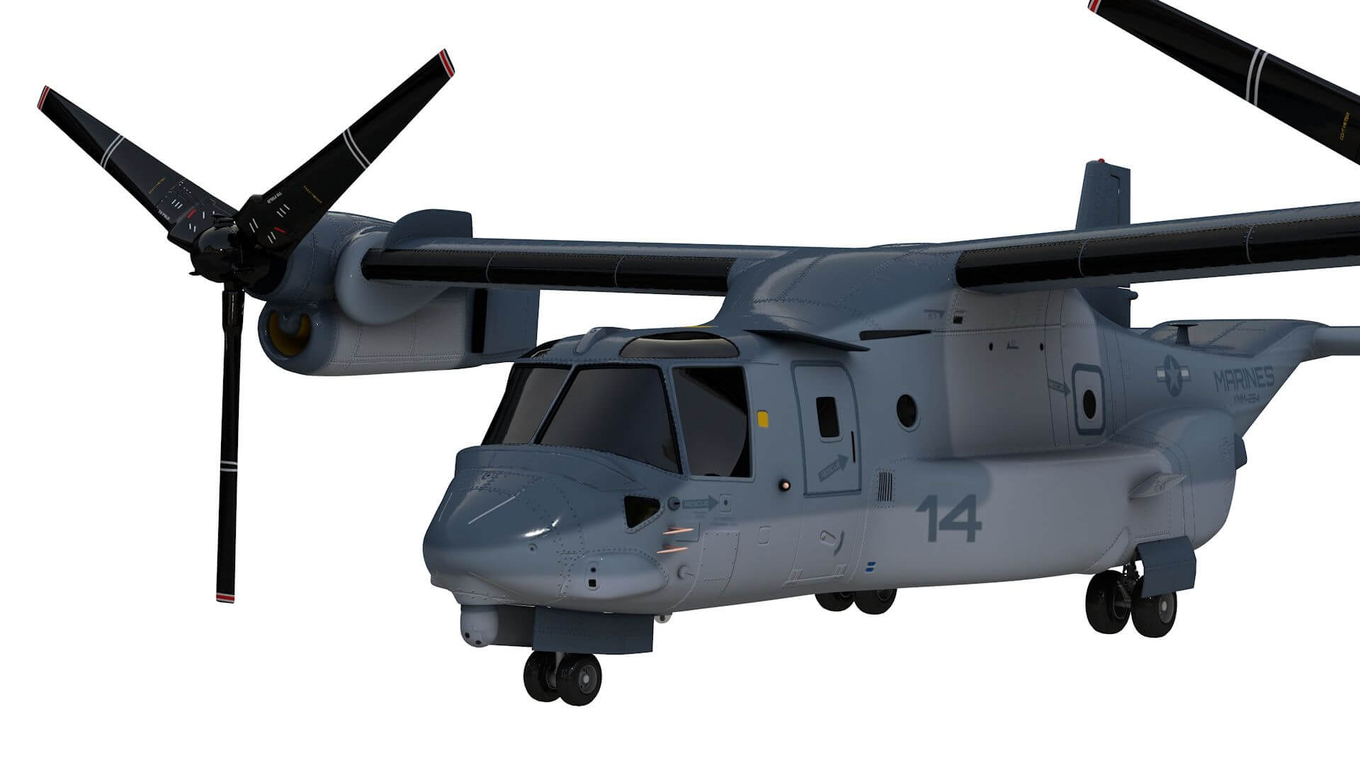 Bell Boeing V22 Osprey - 3D Model by 3dstudio