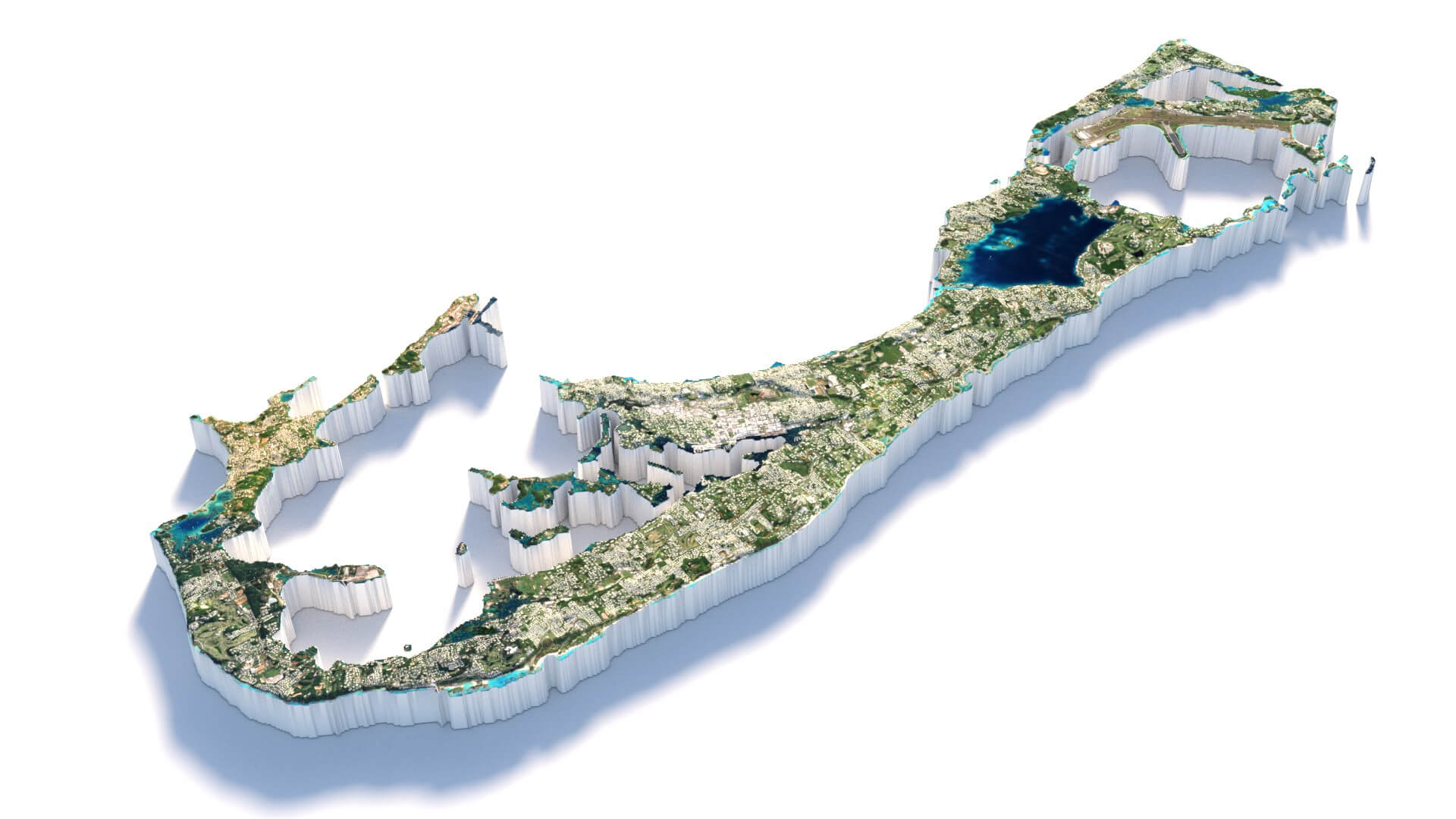 Bermuda Terrain Map - 3D Model by 3dstudio