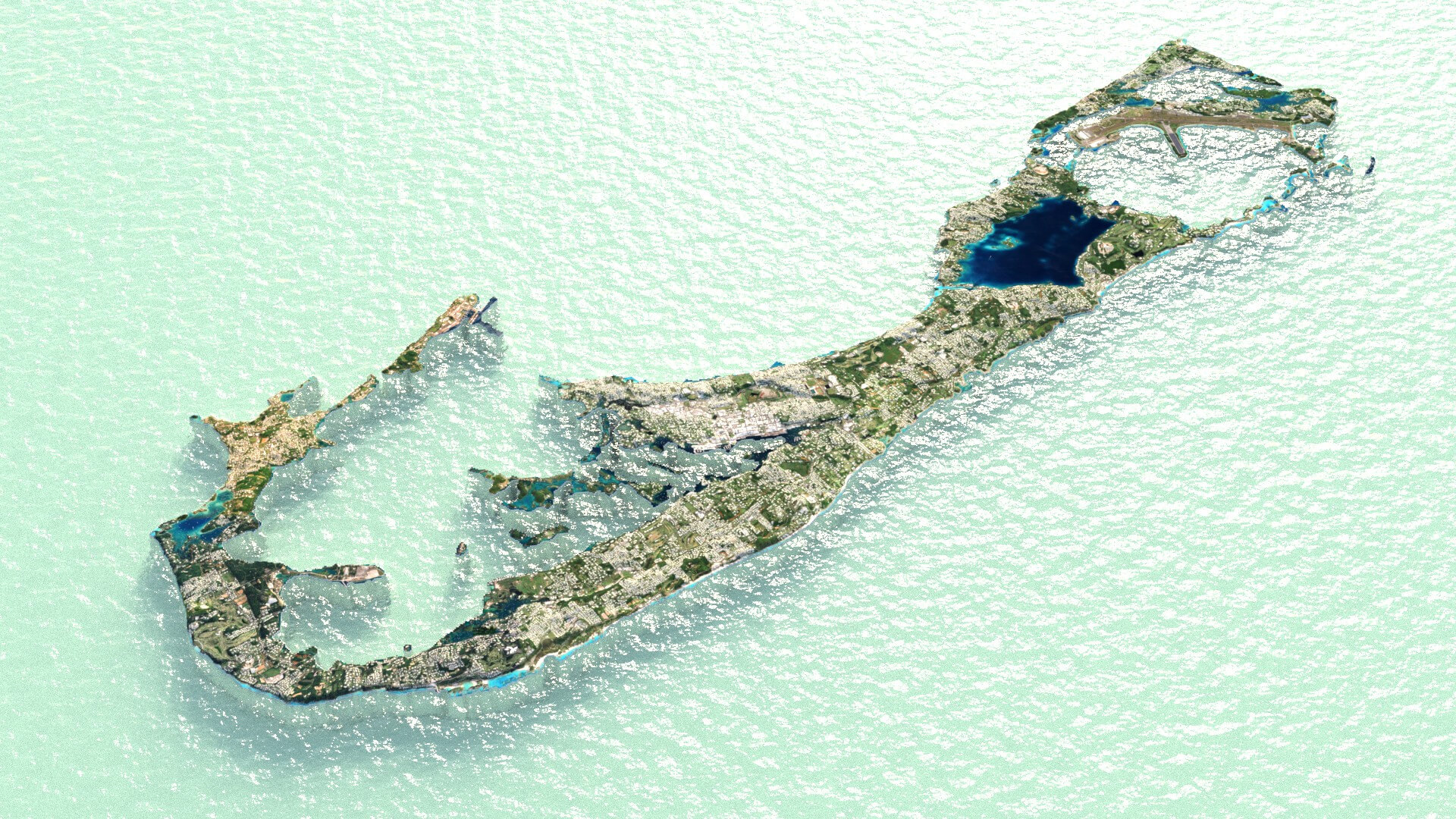 Bermuda Terrain Map - 3D Model by 3dstudio