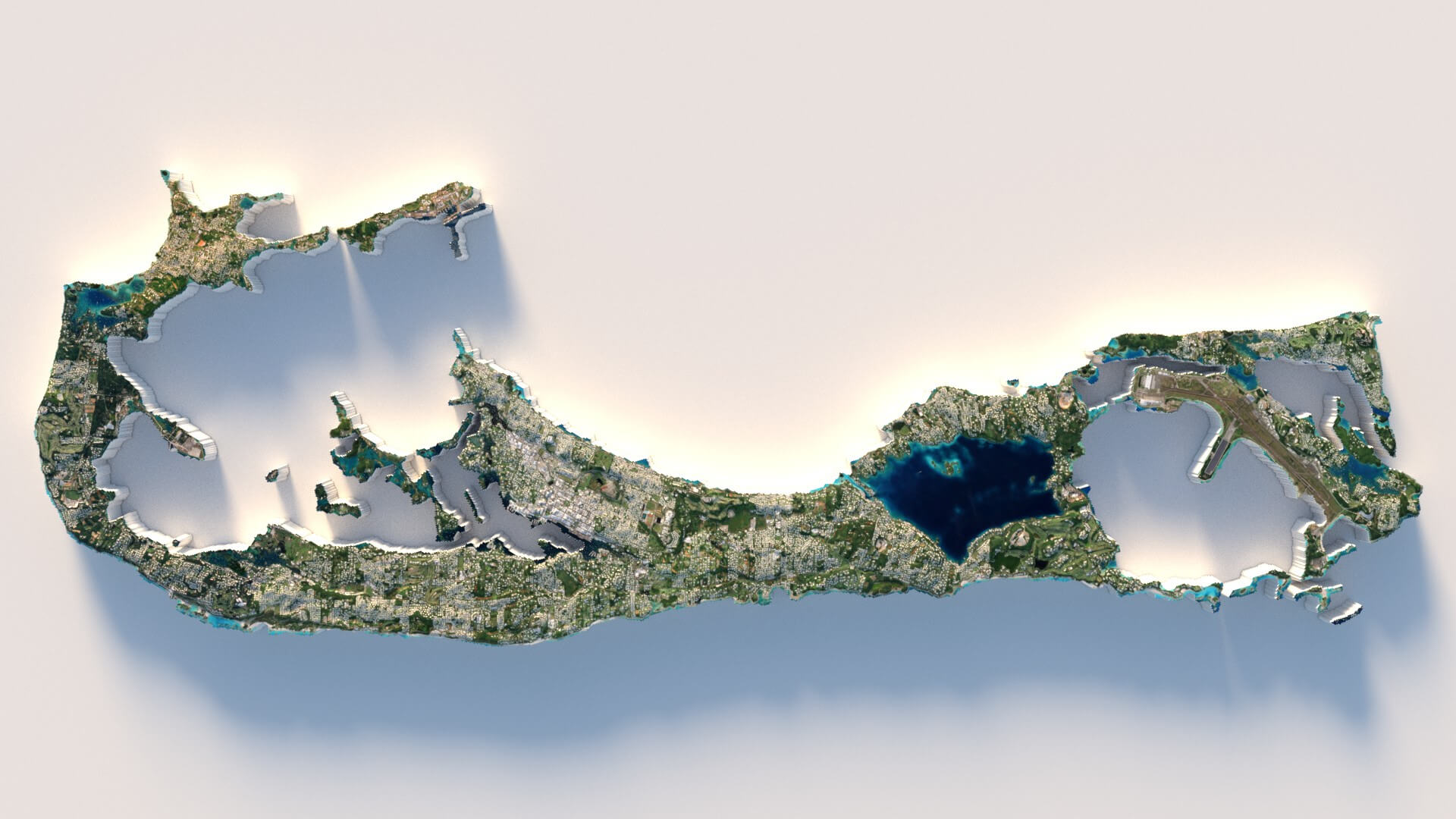 Bermuda Terrain Map - 3D Model by 3dstudio