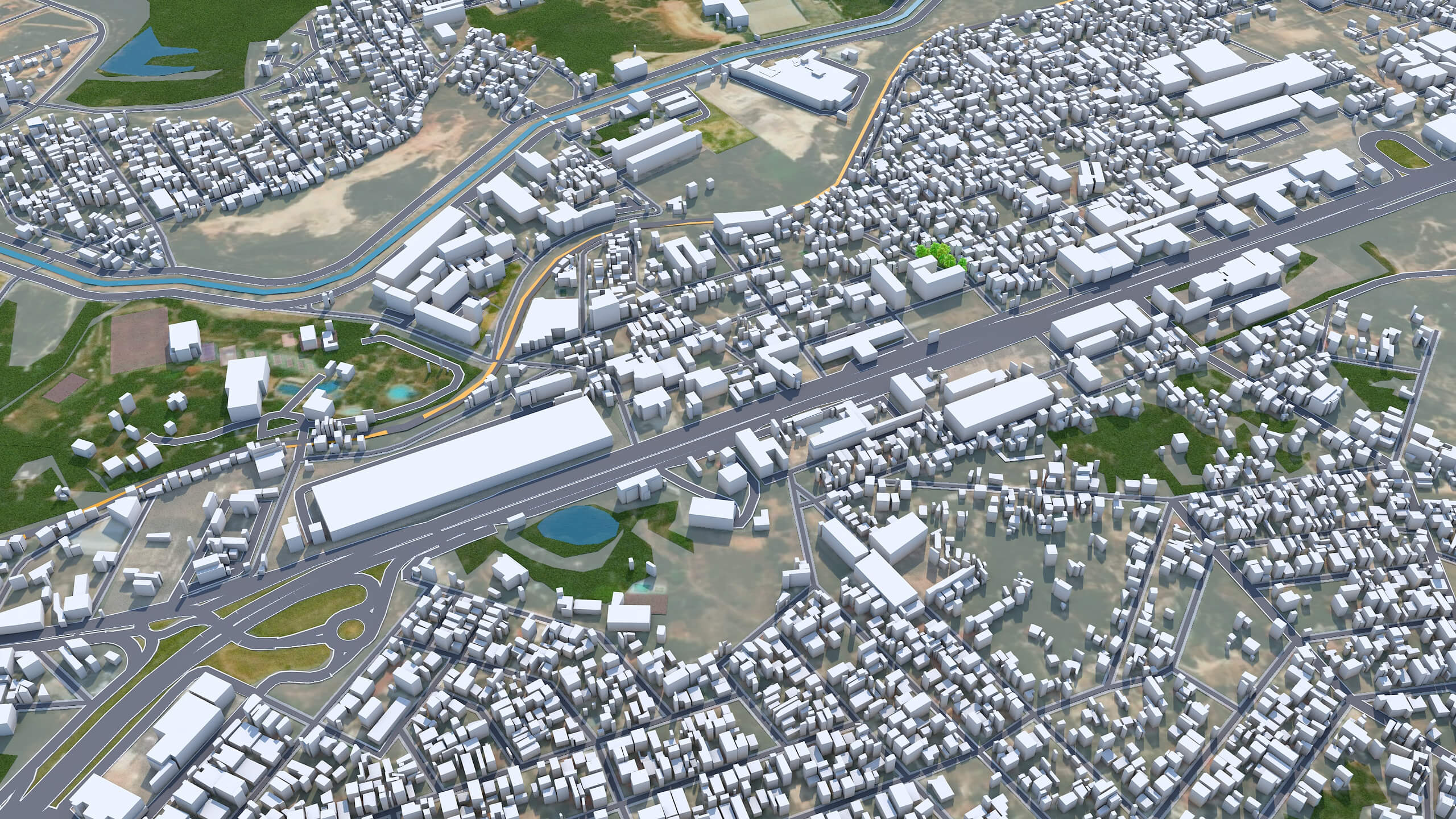 Betim City Brazil 3D Model 30km by 3dstudio