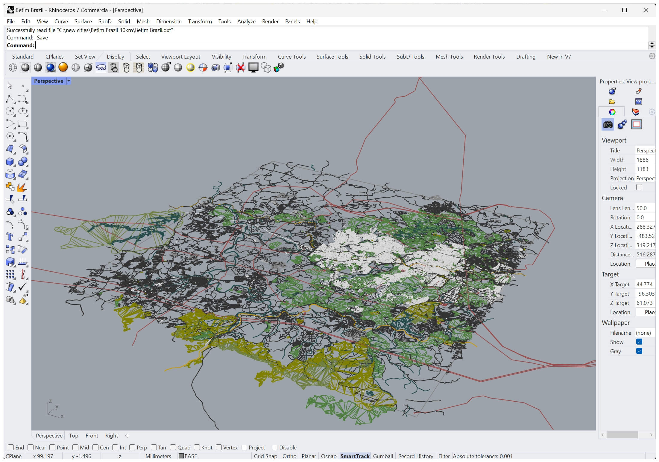 Betim City Brazil 3D Model 30km by 3dstudio