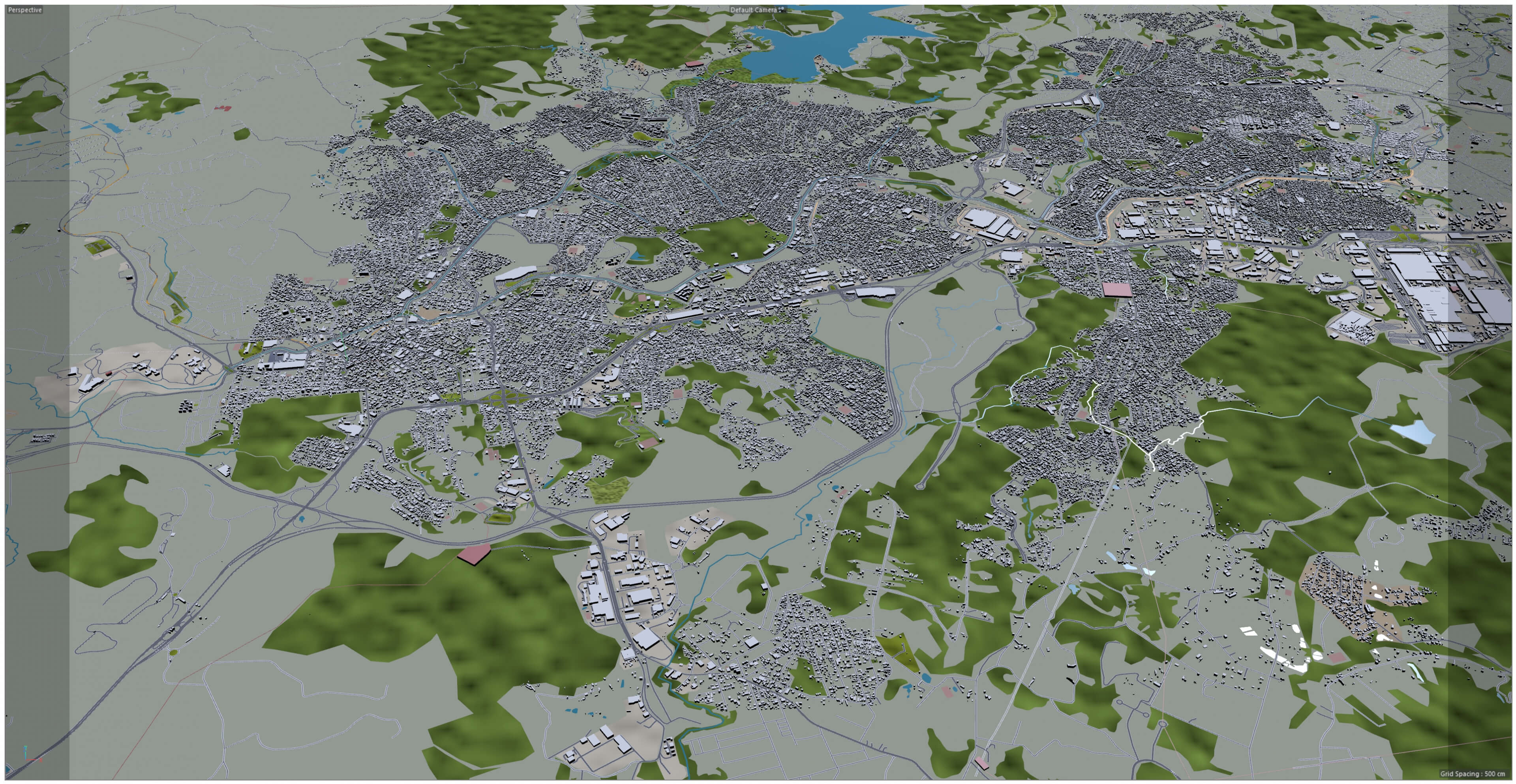 Betim City Brazil 3D Model 30km by 3dstudio